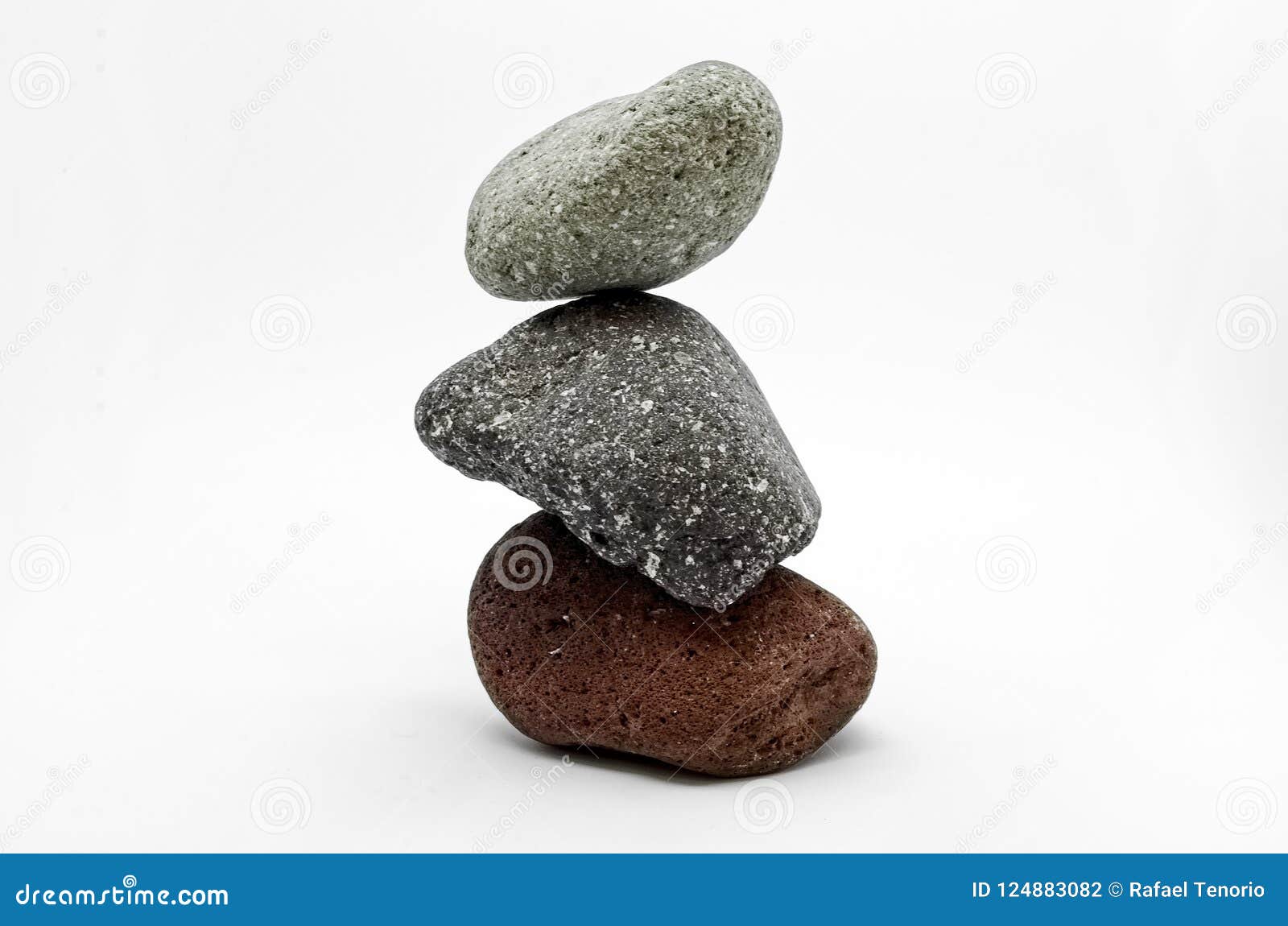 Three Balanced Color Stones Stock Photo - Image of medicine, pebbles ...