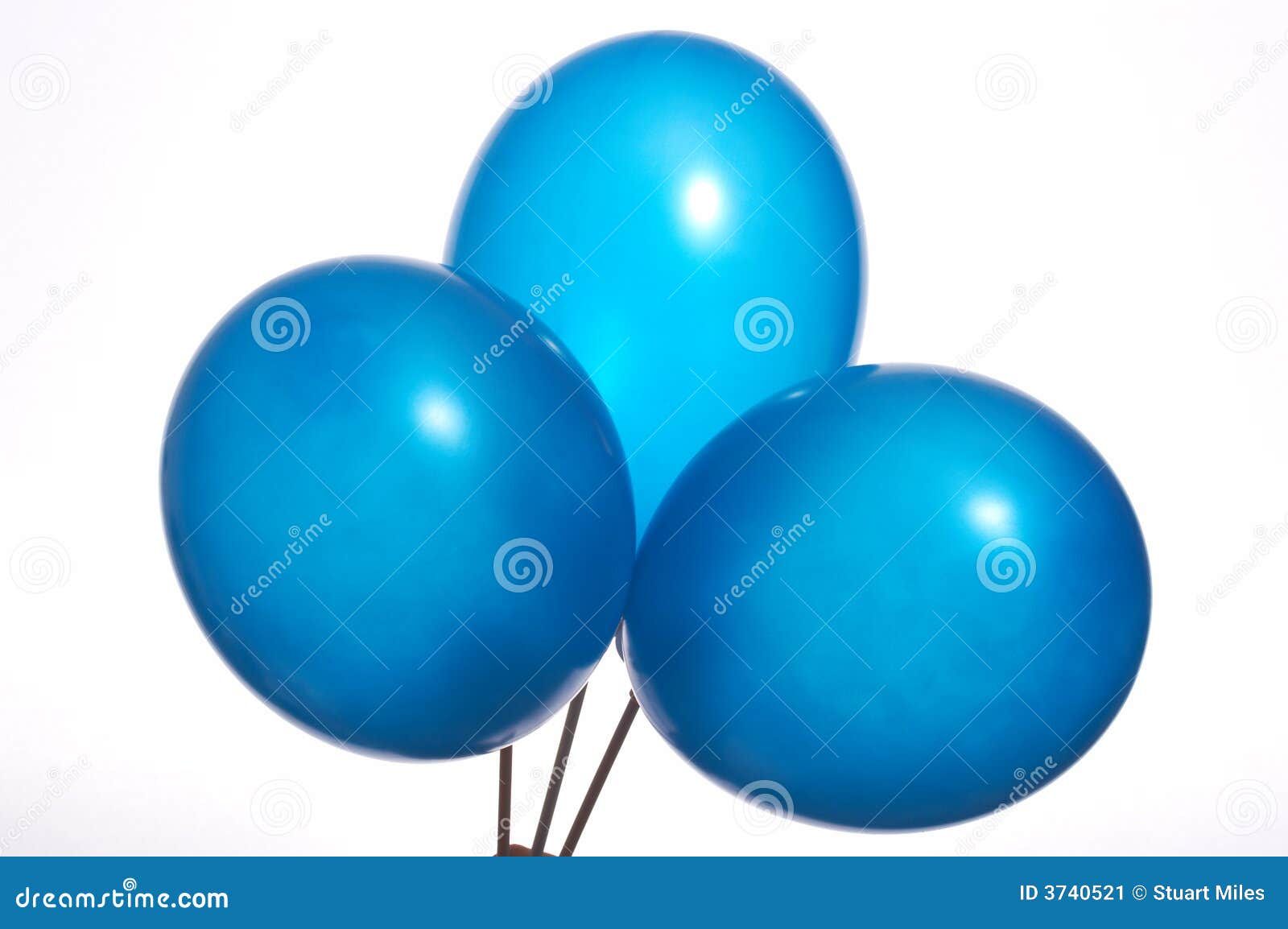 Three balloons stock image. Image of circle, occasion - 3740521