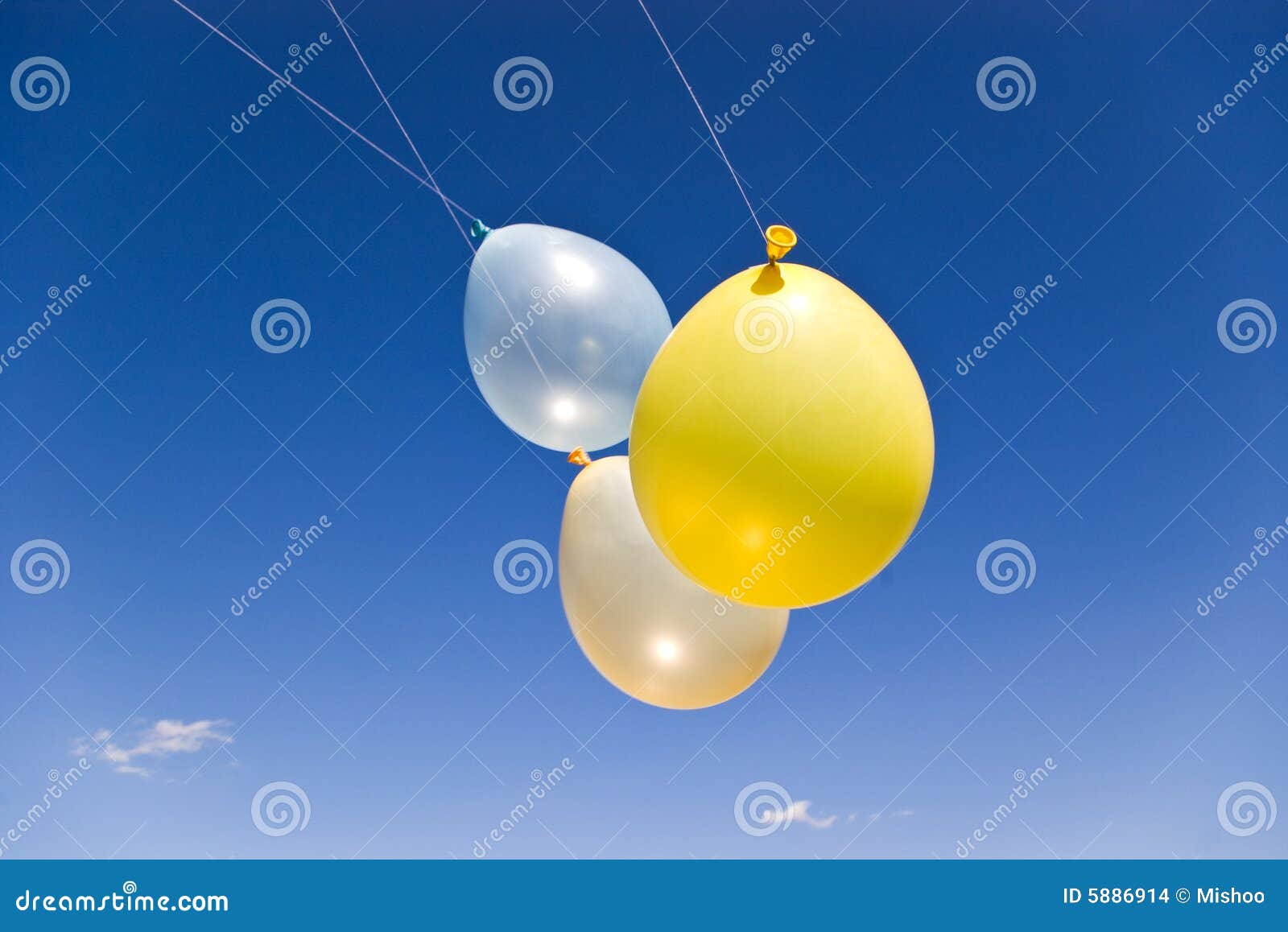 Three balloons stock photo. Image of happiness, decoration - 5886914