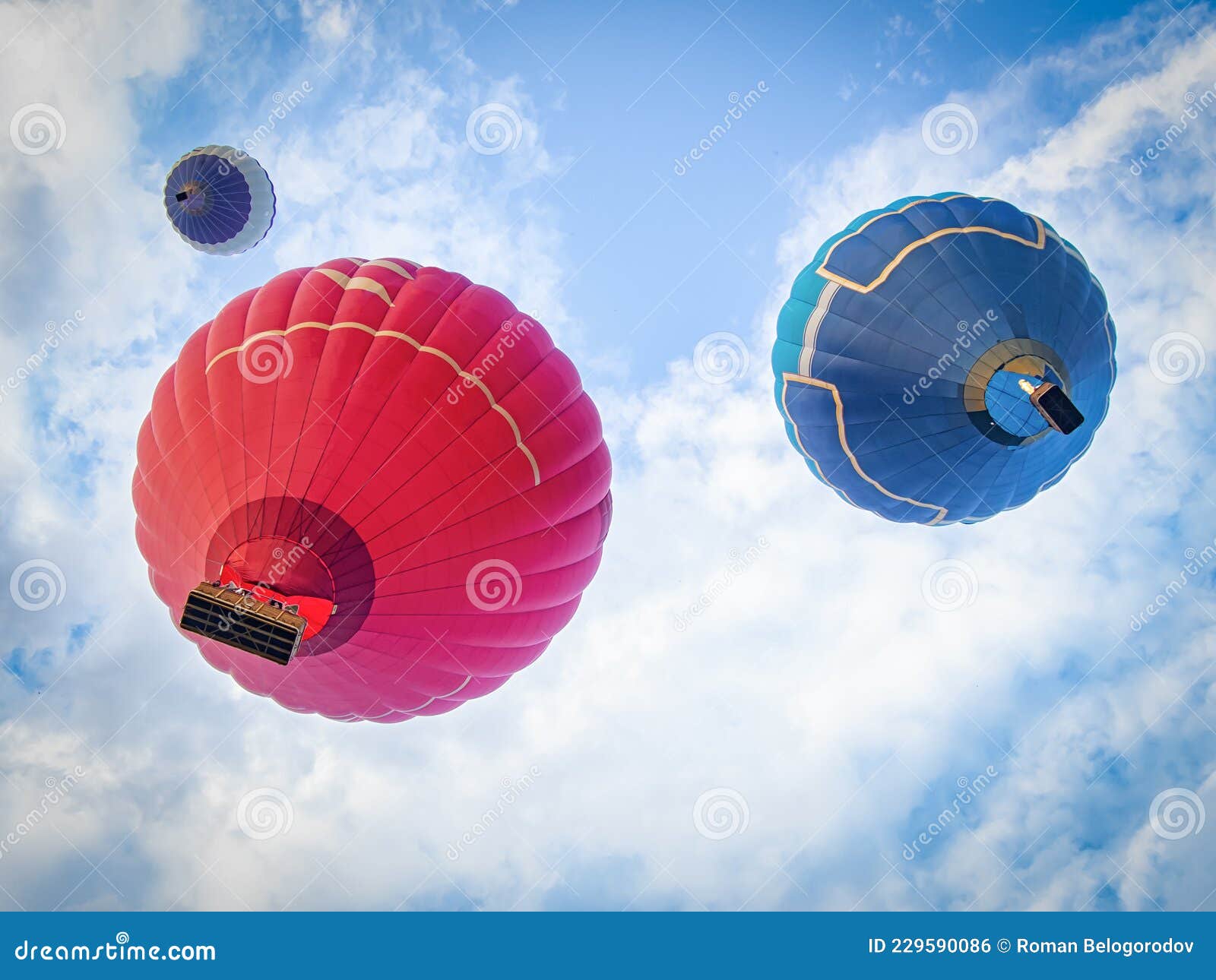Three Balloons Which Motivates You To Get Higher Than Other. Stock ...