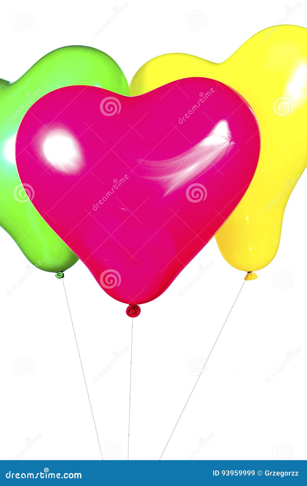 Three balloons stock image. Image of balloon, shape, children - 93959999