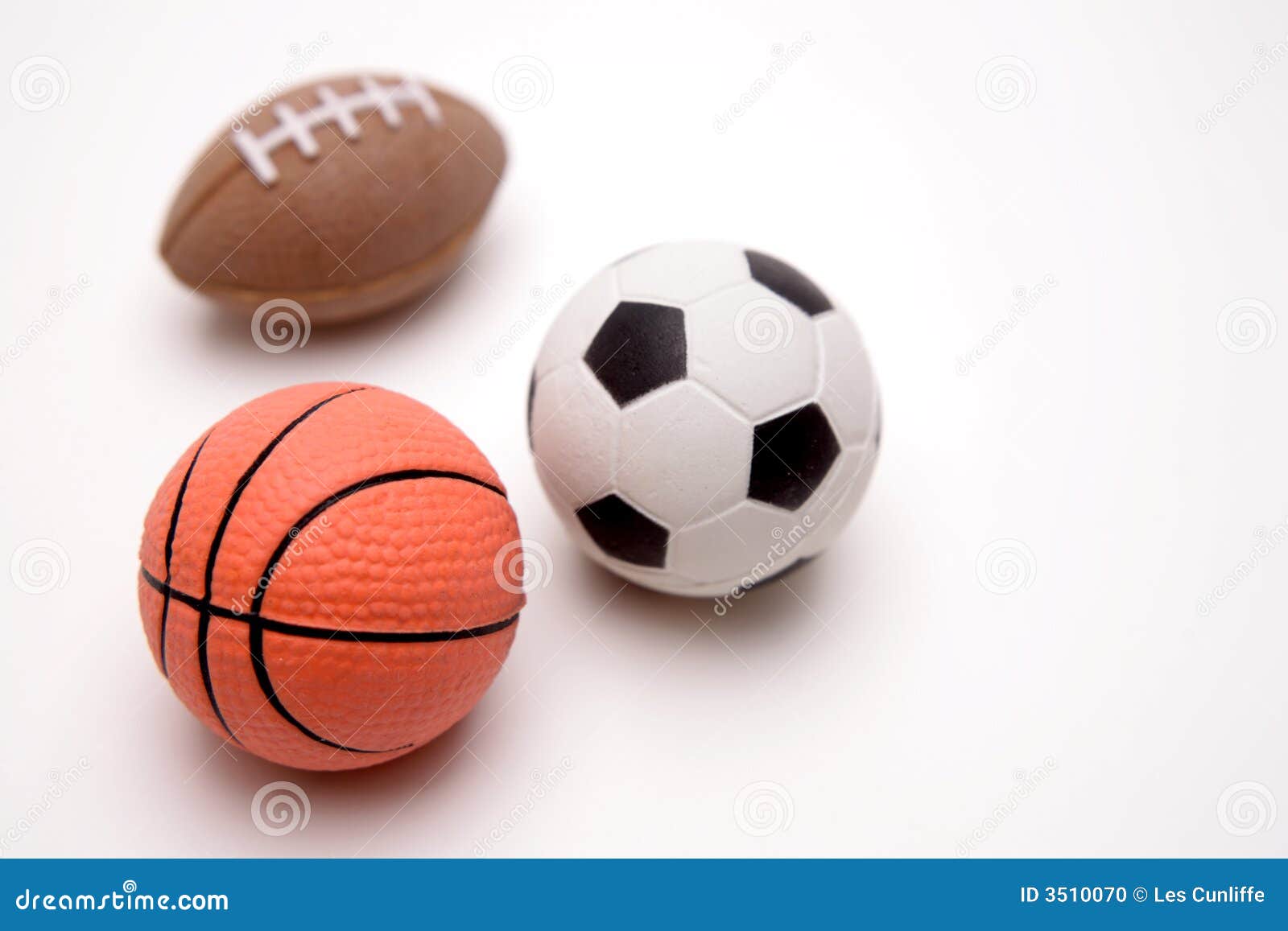 Three balls stock photo. Image of white, still, basketball - 3510070