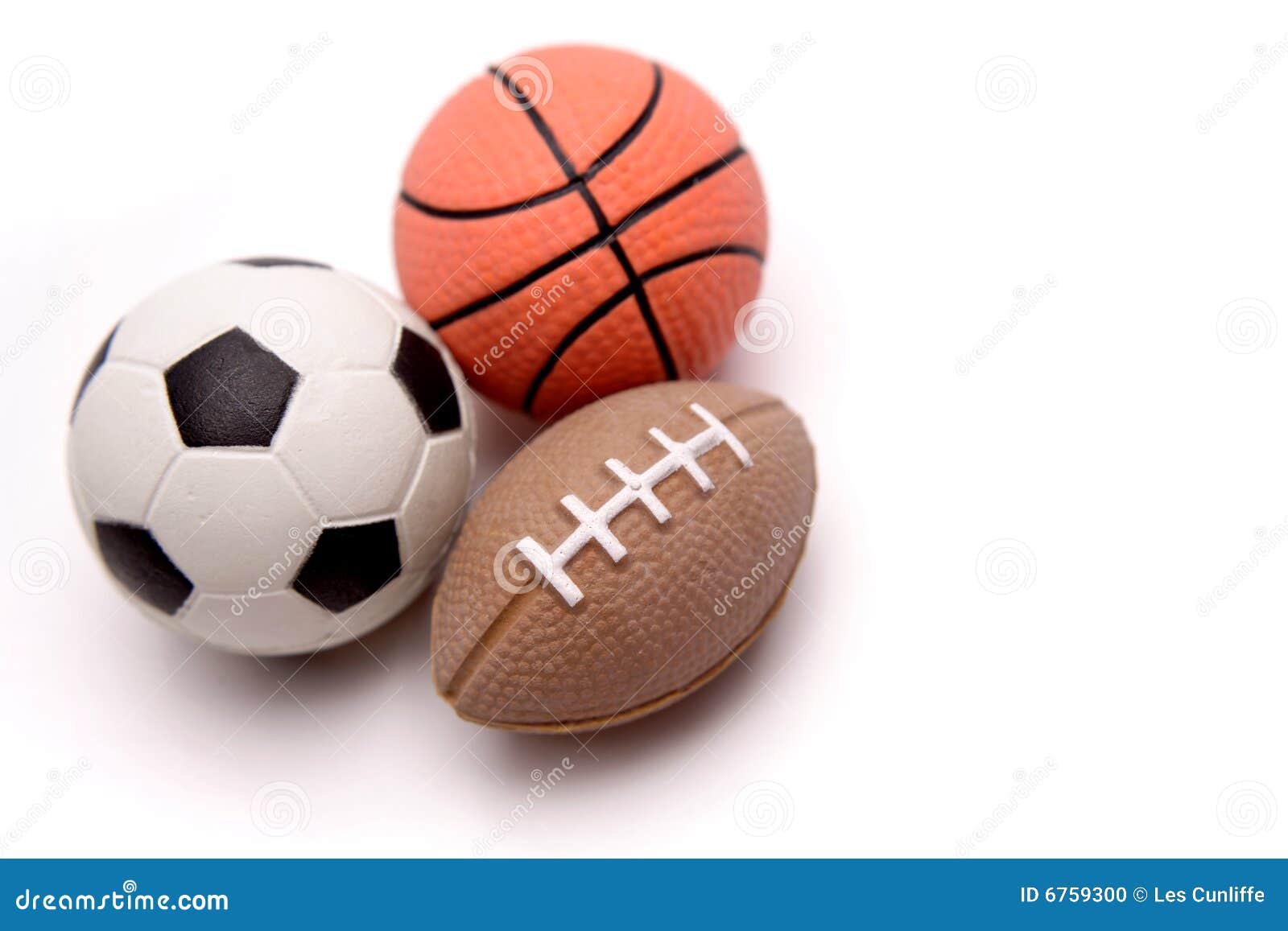Three balls stock photo. Image of isolated, football, still - 6759300