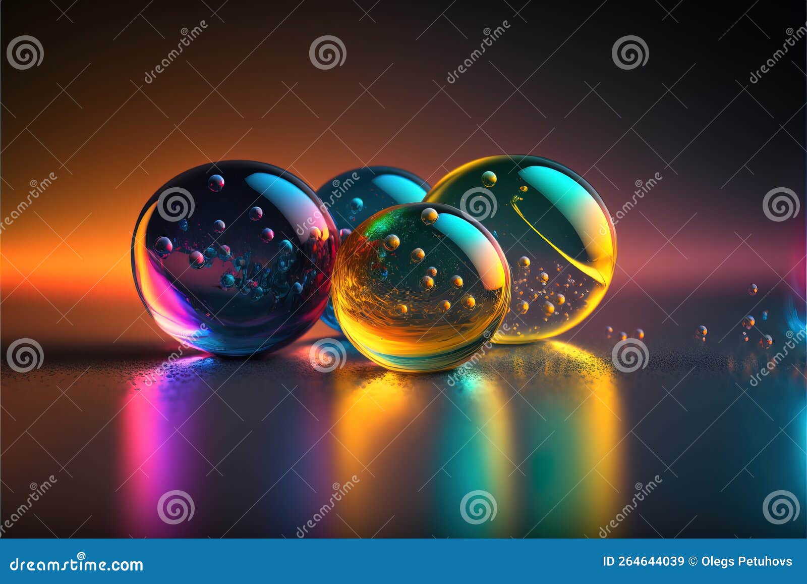Three Balls of Different Colors are Shown in this Image Stock ...