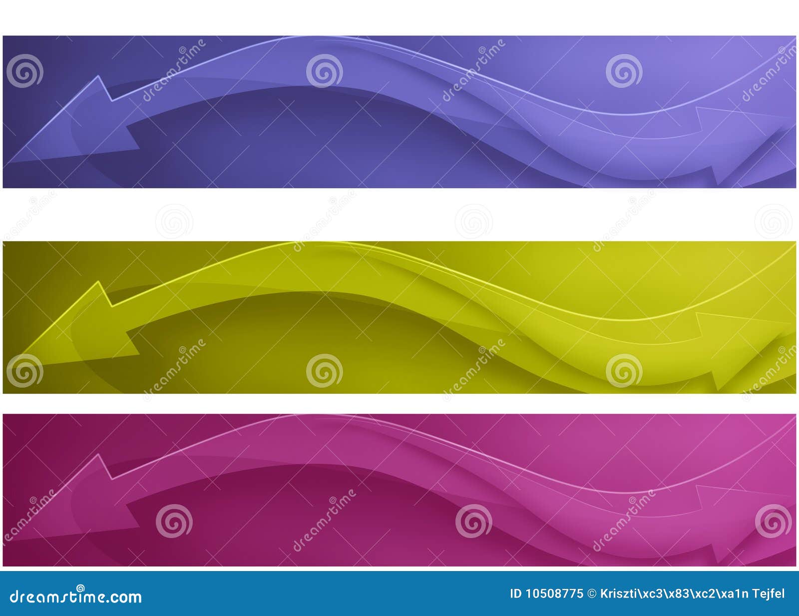 Three banner stock illustration. Illustration of abstract - 10508775