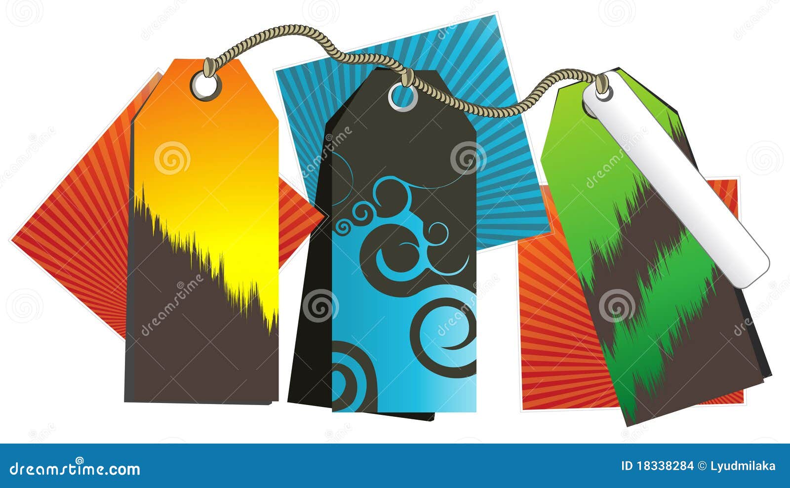 Three banner stock vector. Illustration of background - 18338284