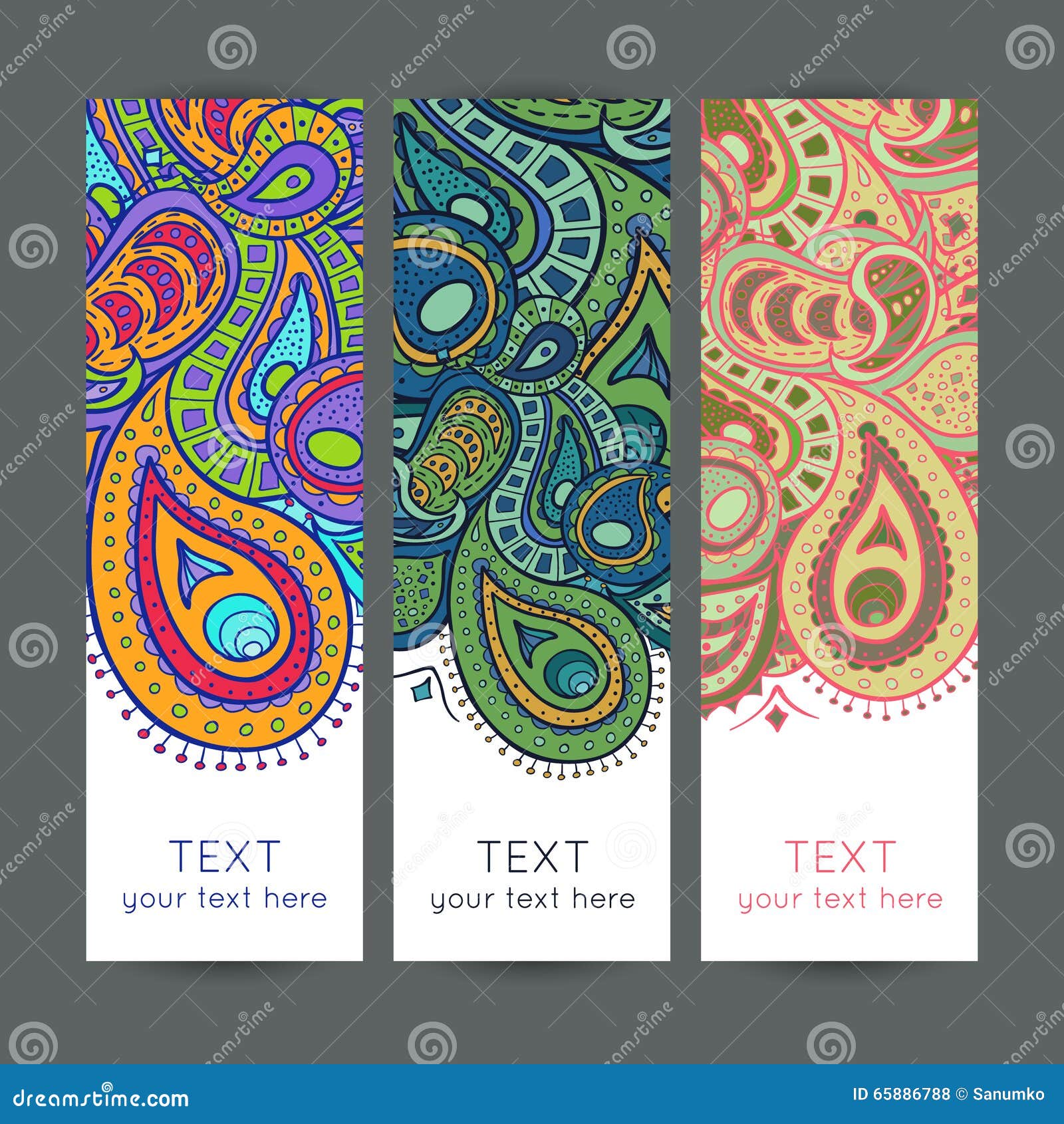Three Banner Templates stock vector. Illustration of card - 65886788