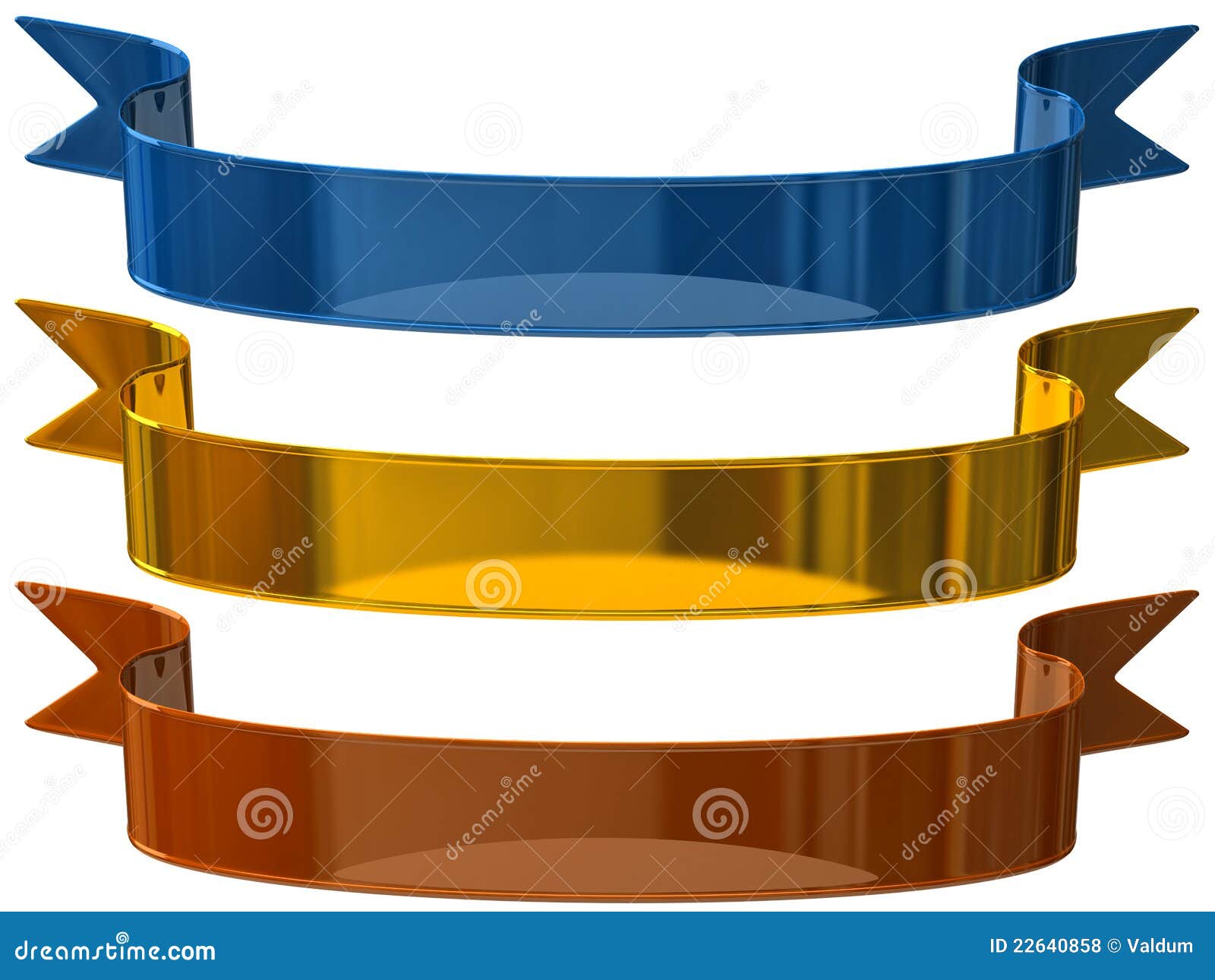 Three banners stock illustration. Illustration of decoration - 22640858