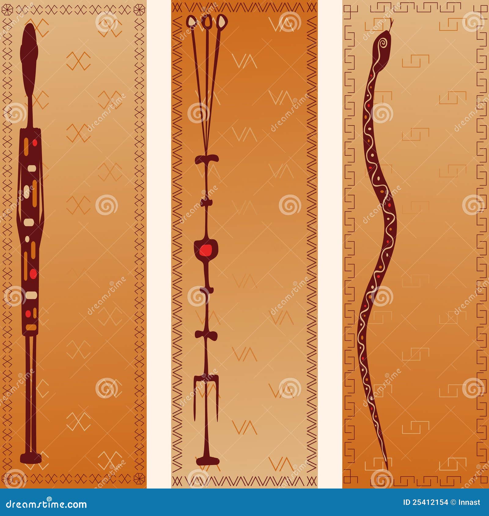 Three banners stock vector. Illustration of ornament - 25412154