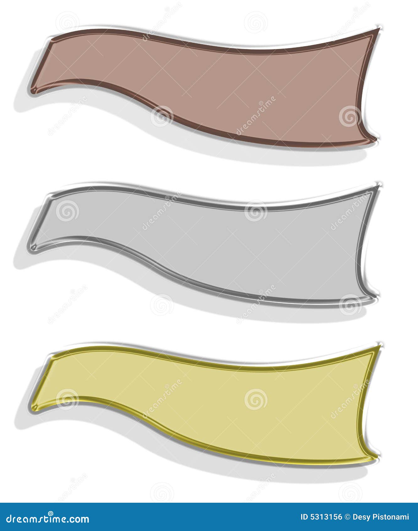 Three banners stock illustration. Illustration of banners - 5313156