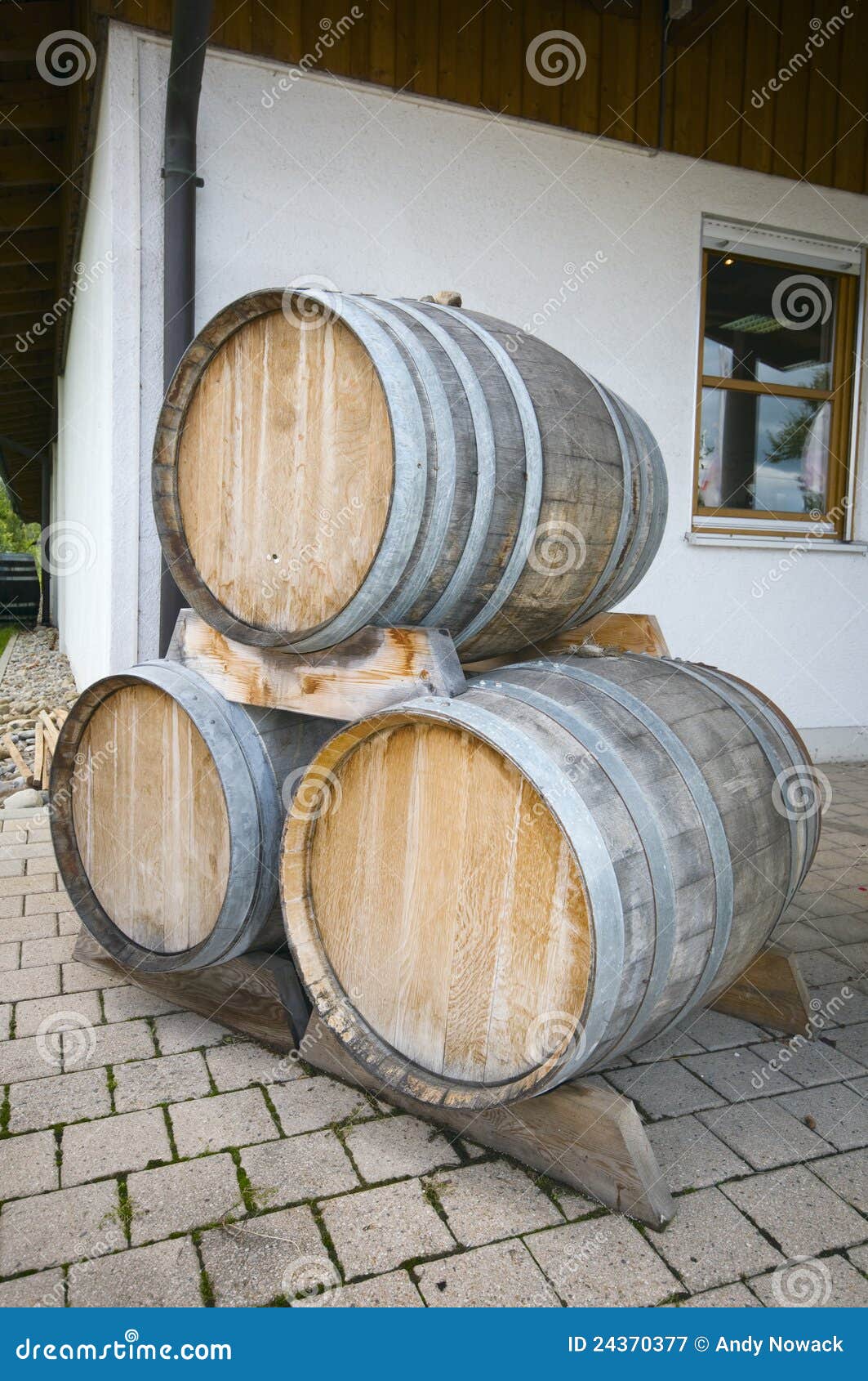 Three barrels stock image. Image of decorative, house - 24370377