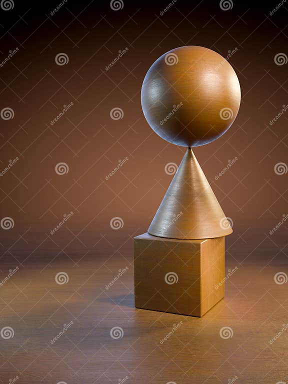 Three Basic Geometric Shapes Stock Illustration - Illustration of ...