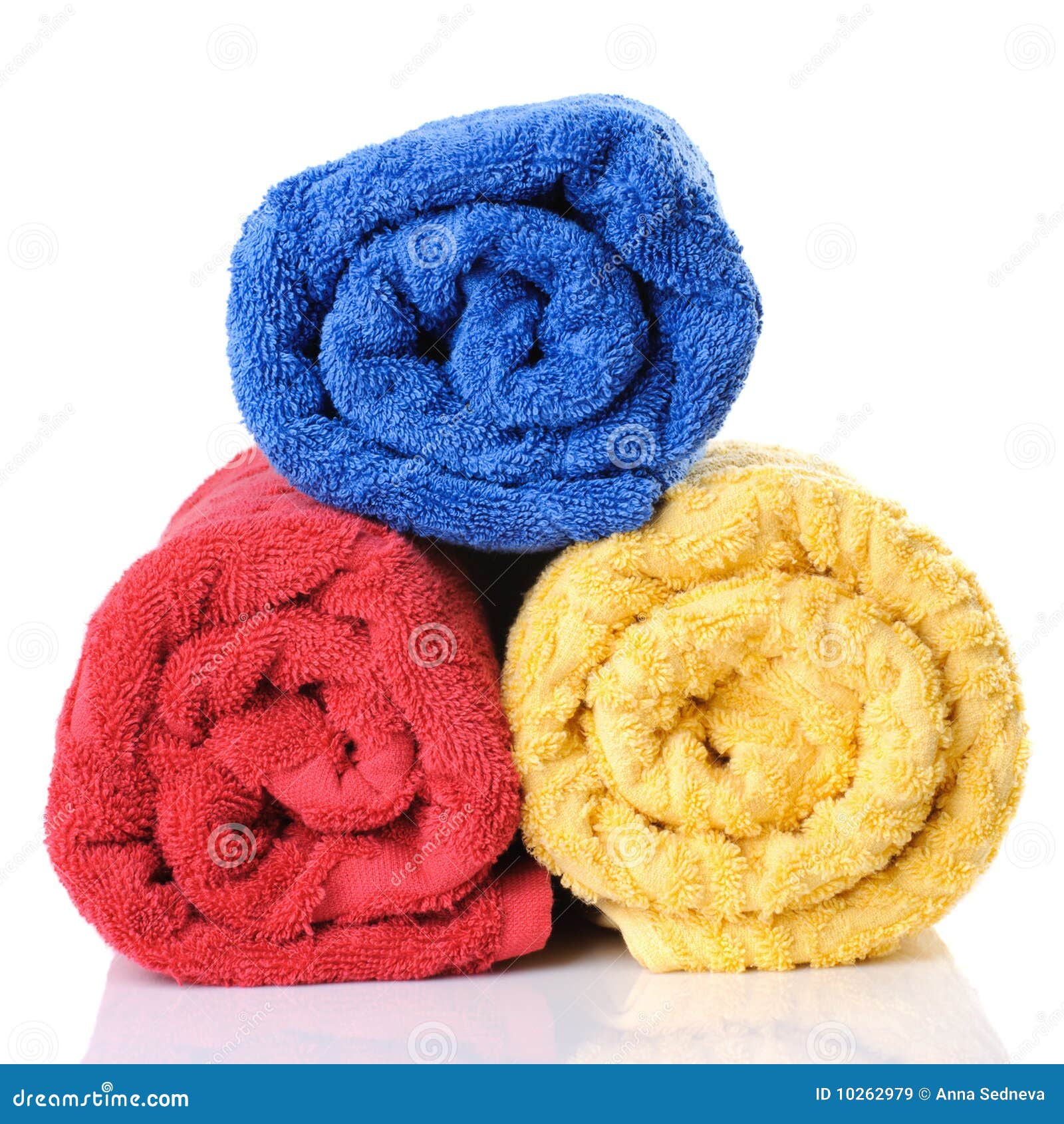 Three bath towels stock image. Image of close, objects - 10262979