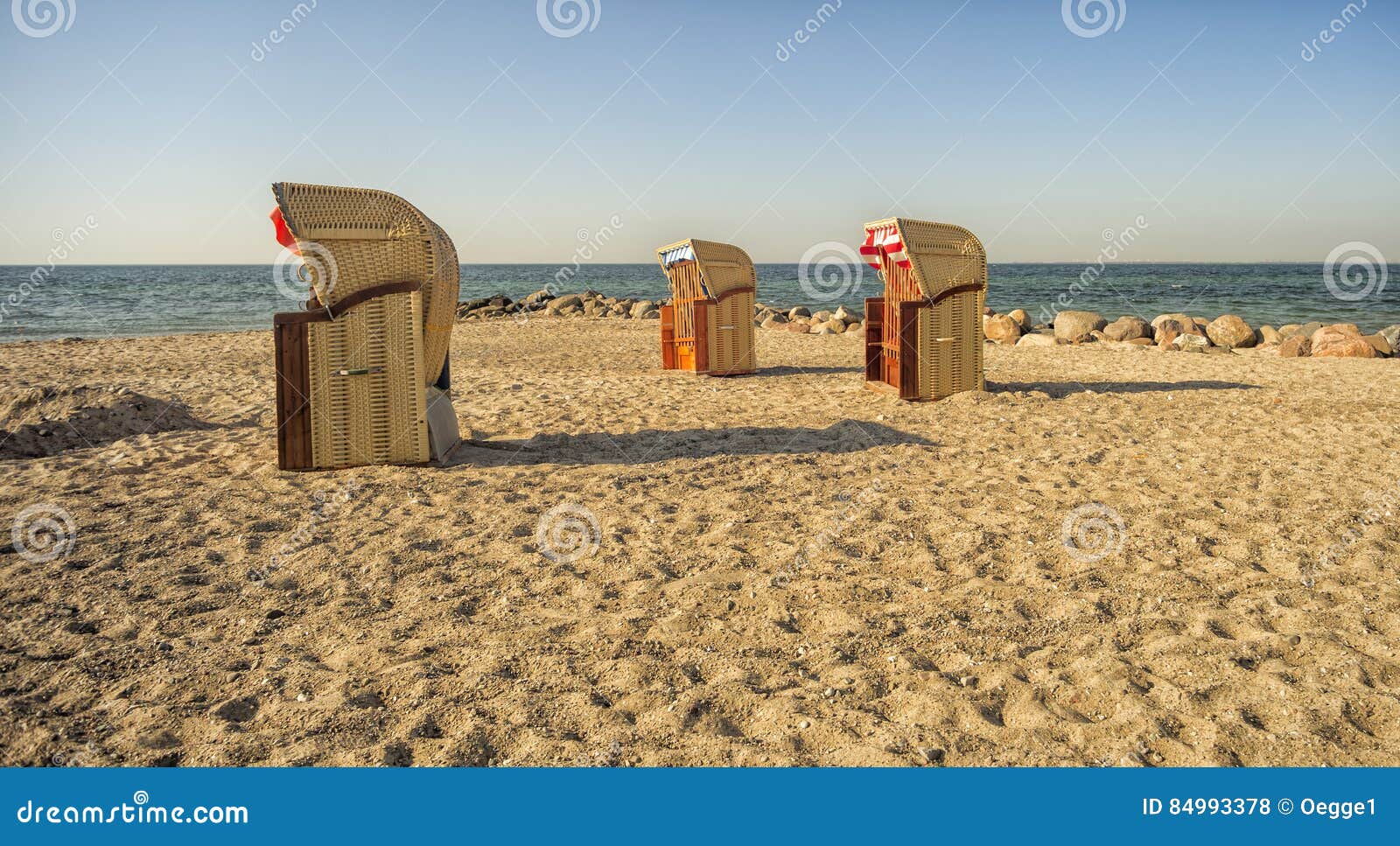 Three beach chairs stock photo. Image of chair, ocean - 84993378