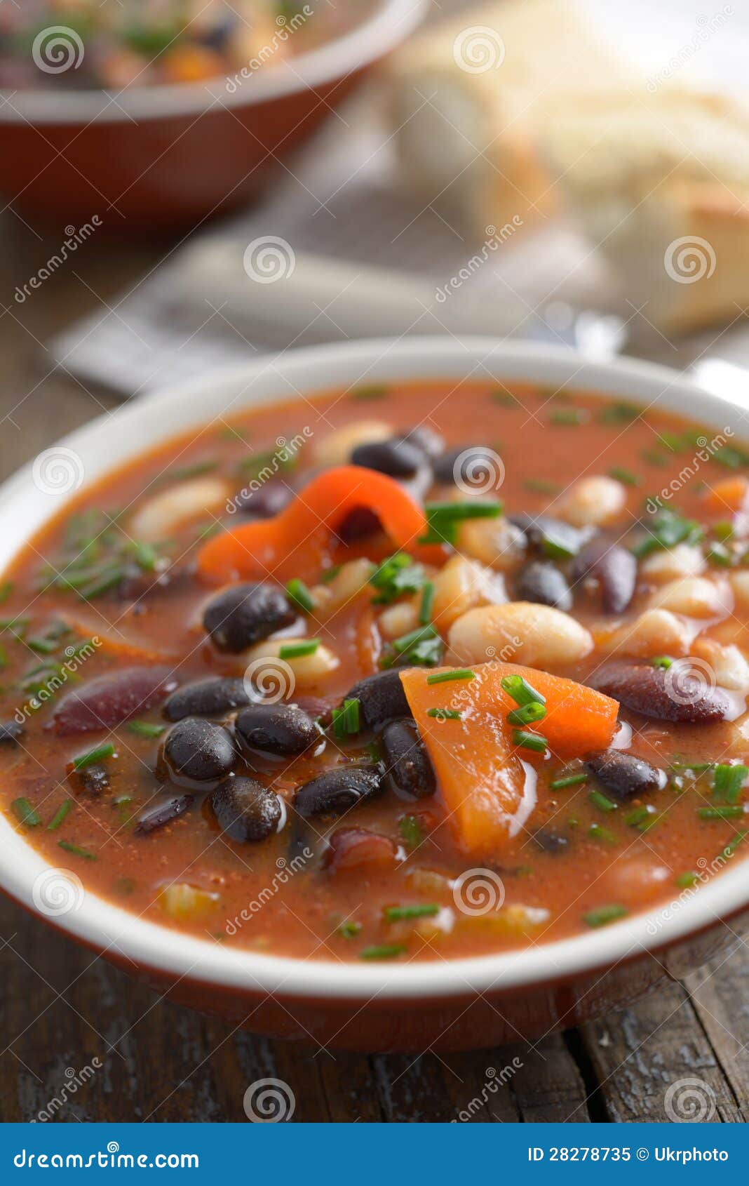 Three bean soup stock image. Image of rustic, soup, cuisine - 28278735