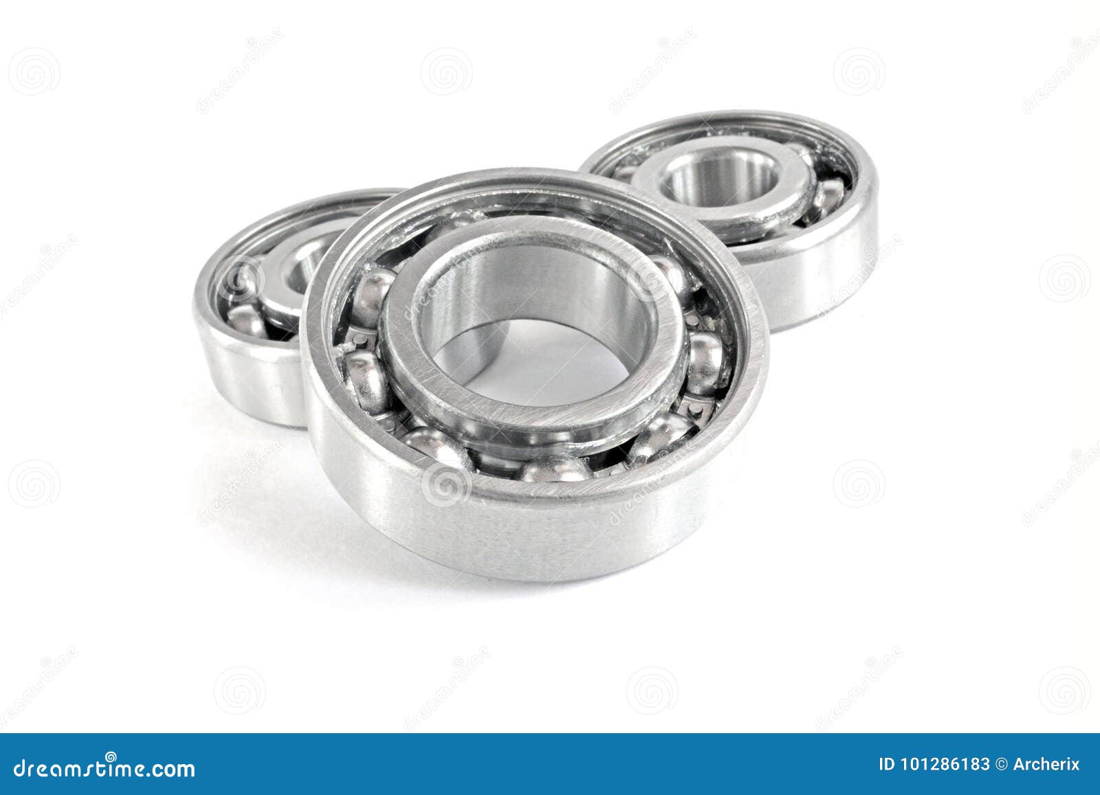 Three bearings stock image. Image of background, technology - 101286183