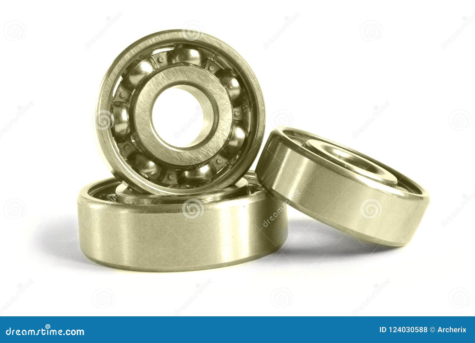 Three bearings stock photo. Image of ball, motor, toned - 124030588