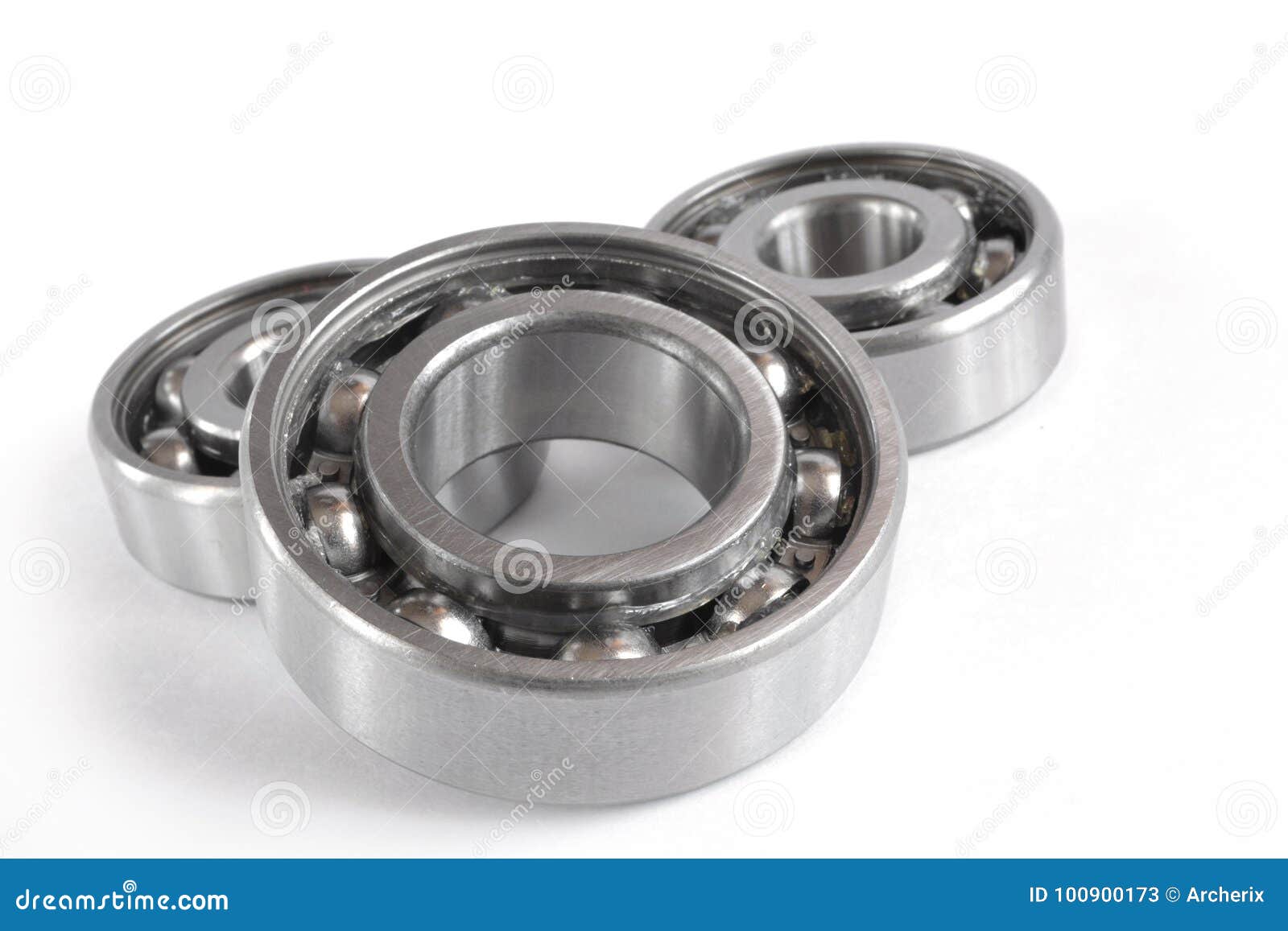 Three bearings stock image. Image of roll, spare, mechanism - 100900173