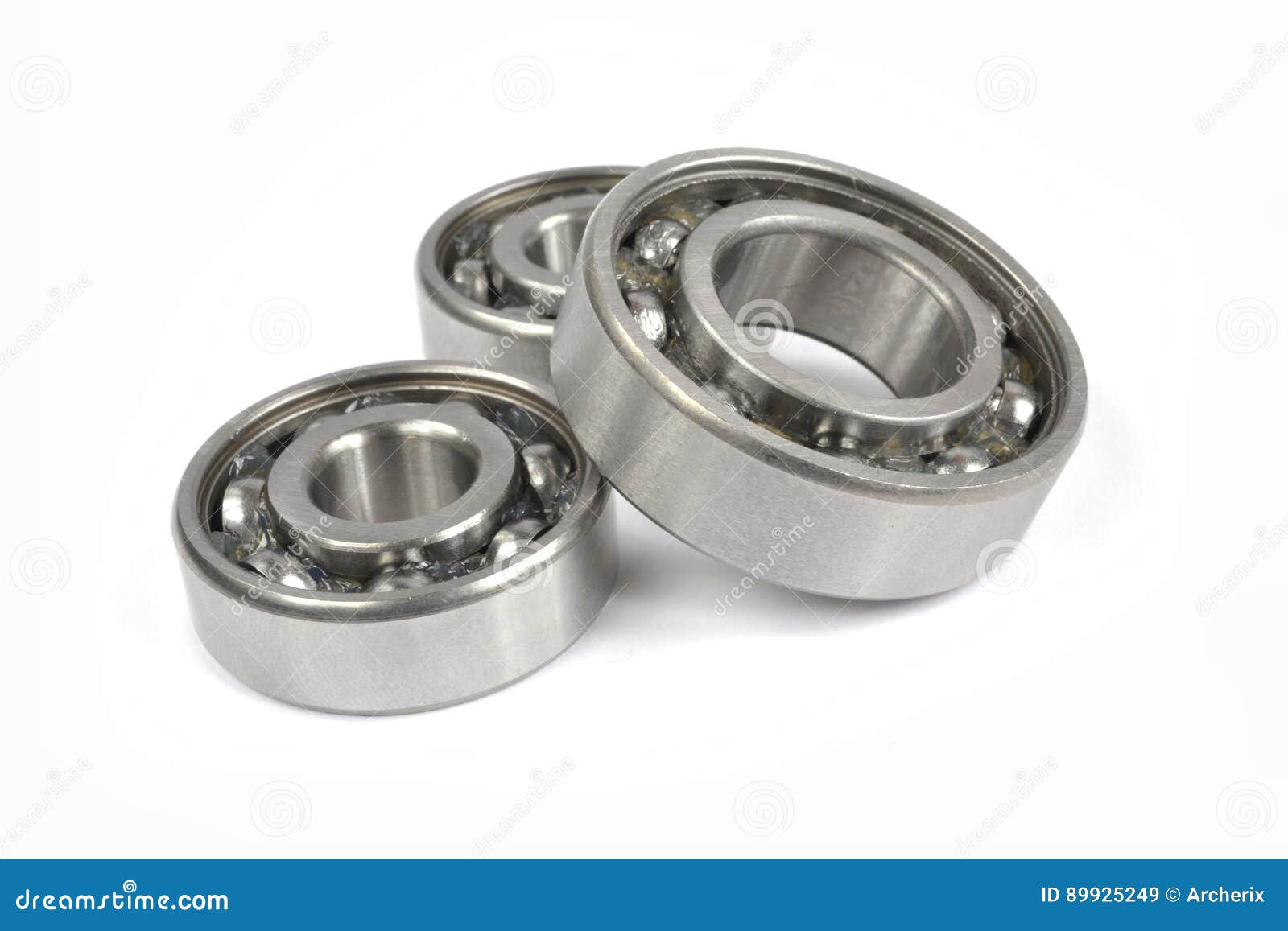 Three bearings stock image. Image of bearing, abstract - 89925249