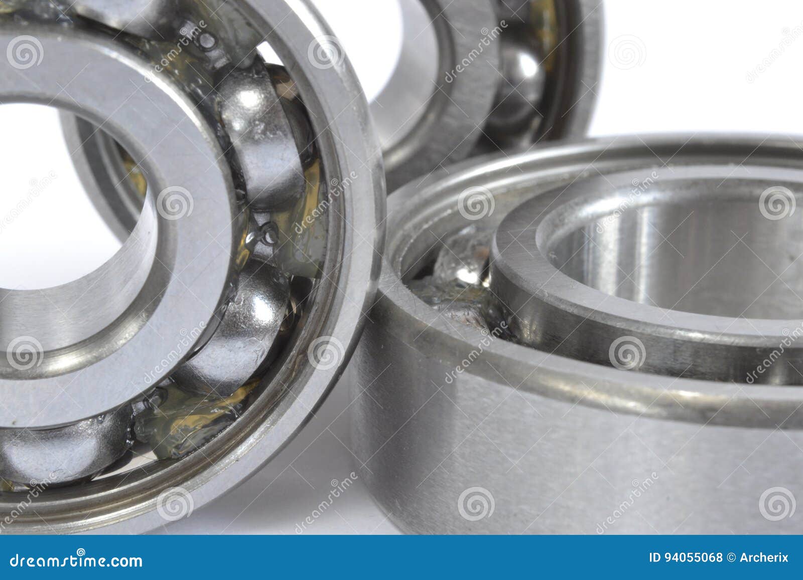 Three bearings stock photo. Image of mechanism, background - 94055068