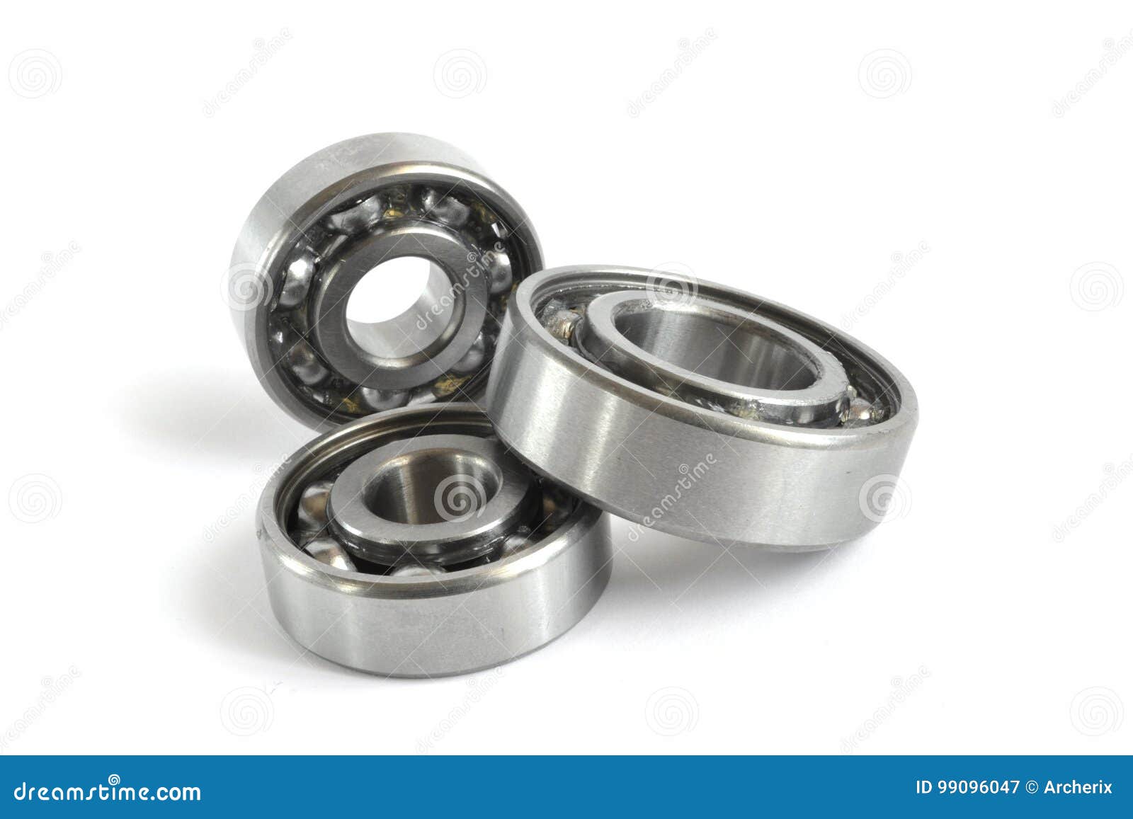 Three bearings stock image. Image of workshop, machine - 99096047
