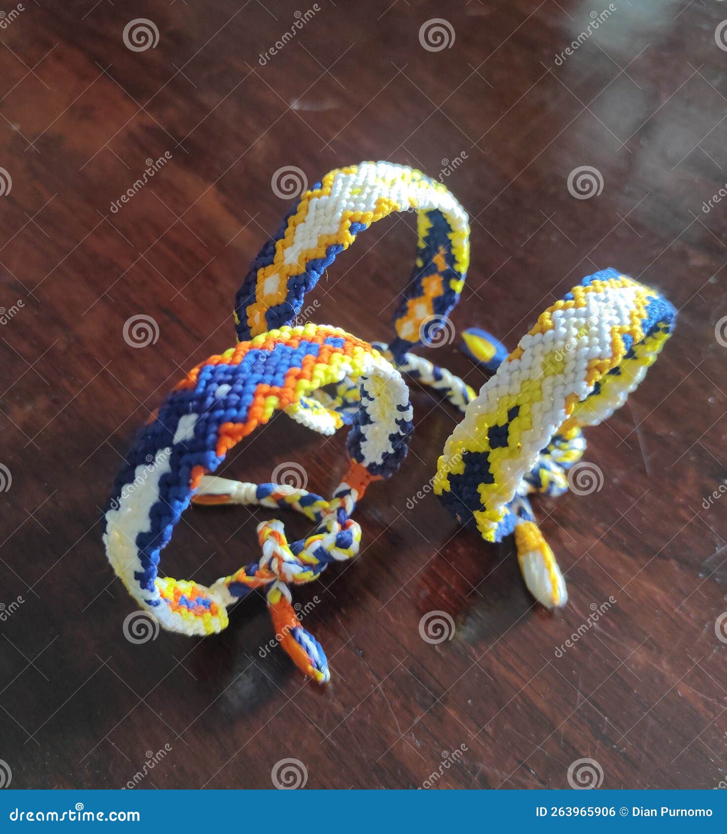 Three Beautiful Friendship Bracelets with Different Color Gradients ...