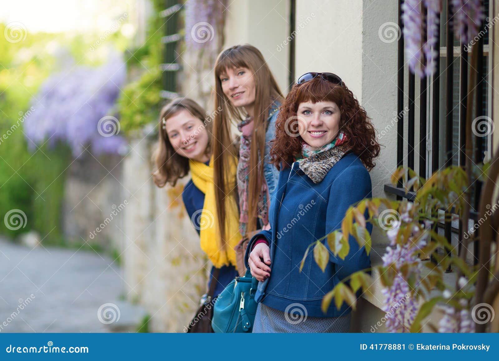 Three Beautiful Girls in Paris Stock Image - Image of gossip, parisian ...