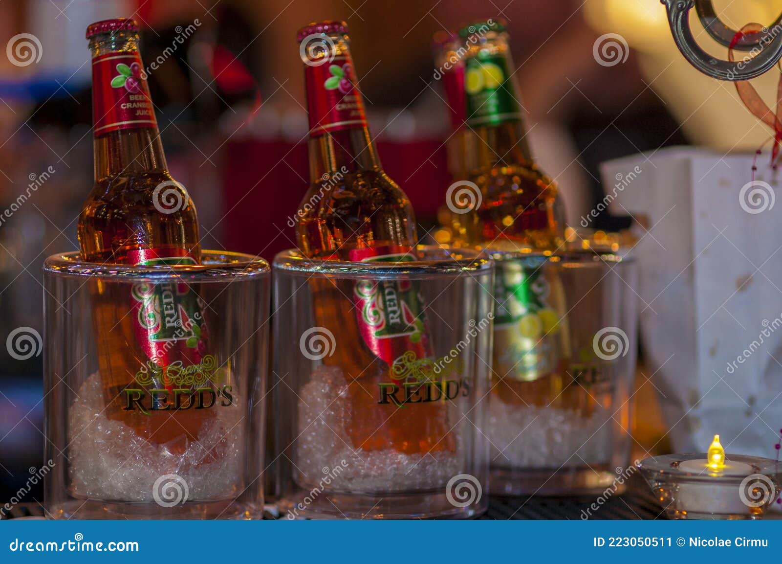 Three Beers of REDD`s in Twilight Zone Editorial Photo - Image of vivid ...