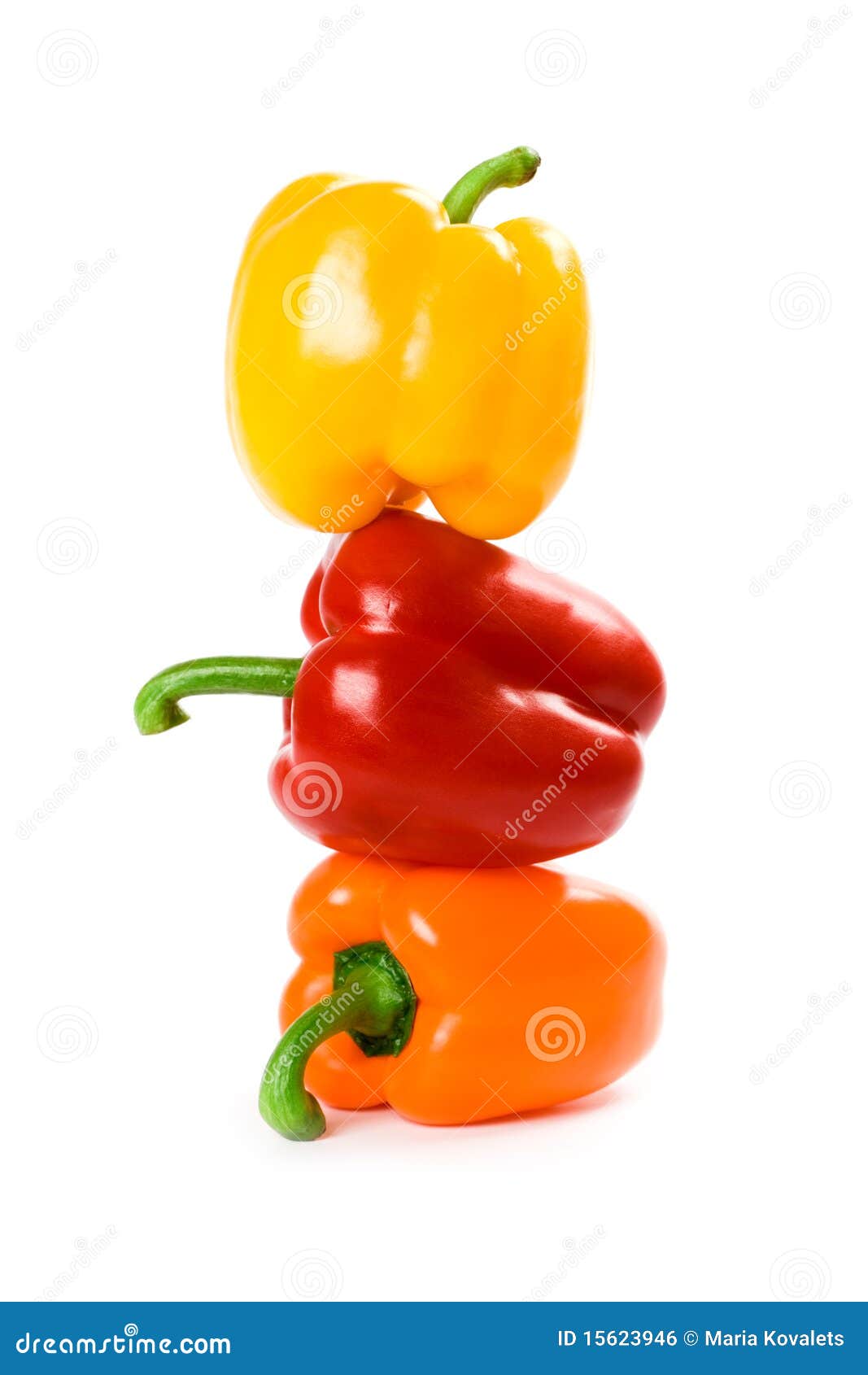 Three bell peppers stock photo. Image of bell, three - 15623946