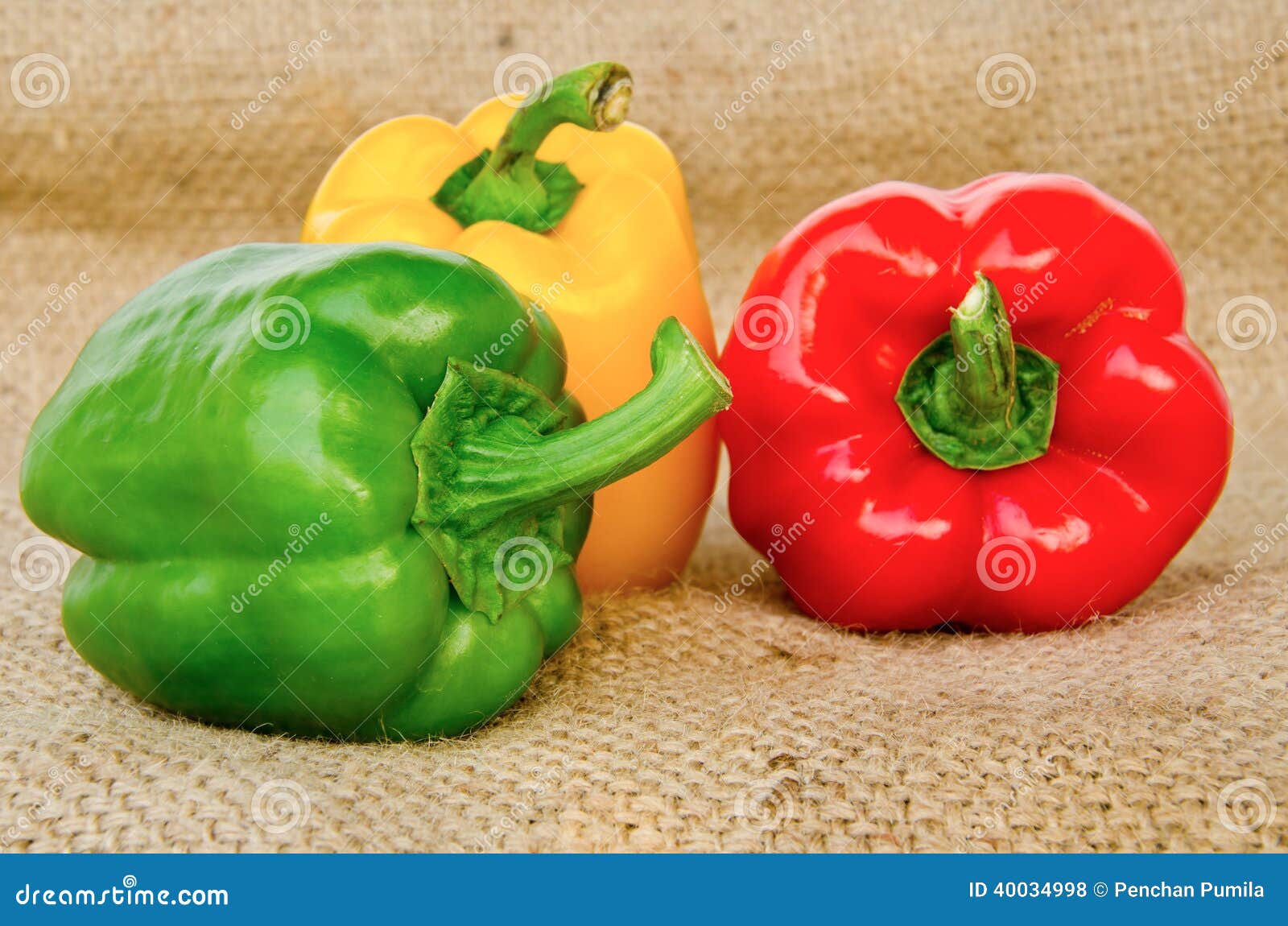 Three bell peppers stock photo. Image of mediterranean - 40034998