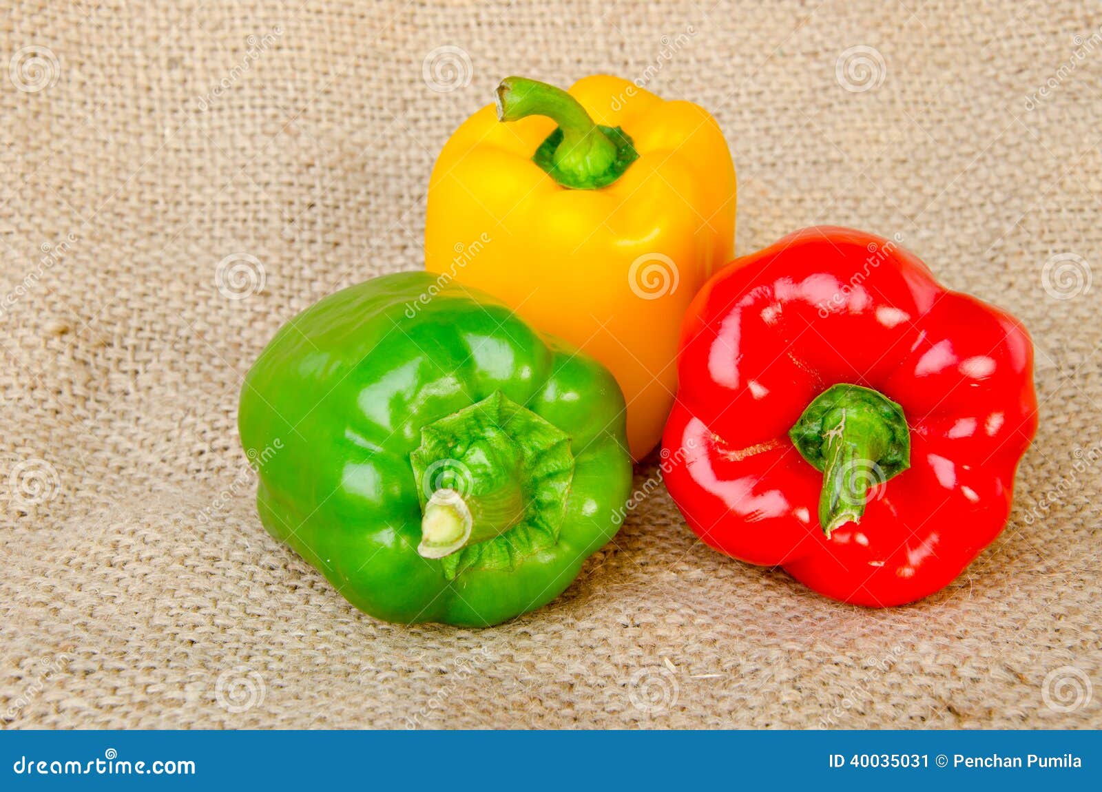 Three bell peppers stock image. Image of food, pepper - 40035031