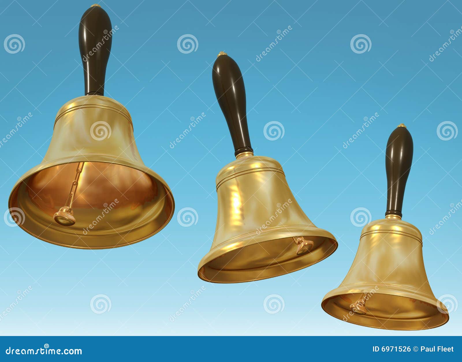 Three bells stock illustration. Image of clang, object - 6971526