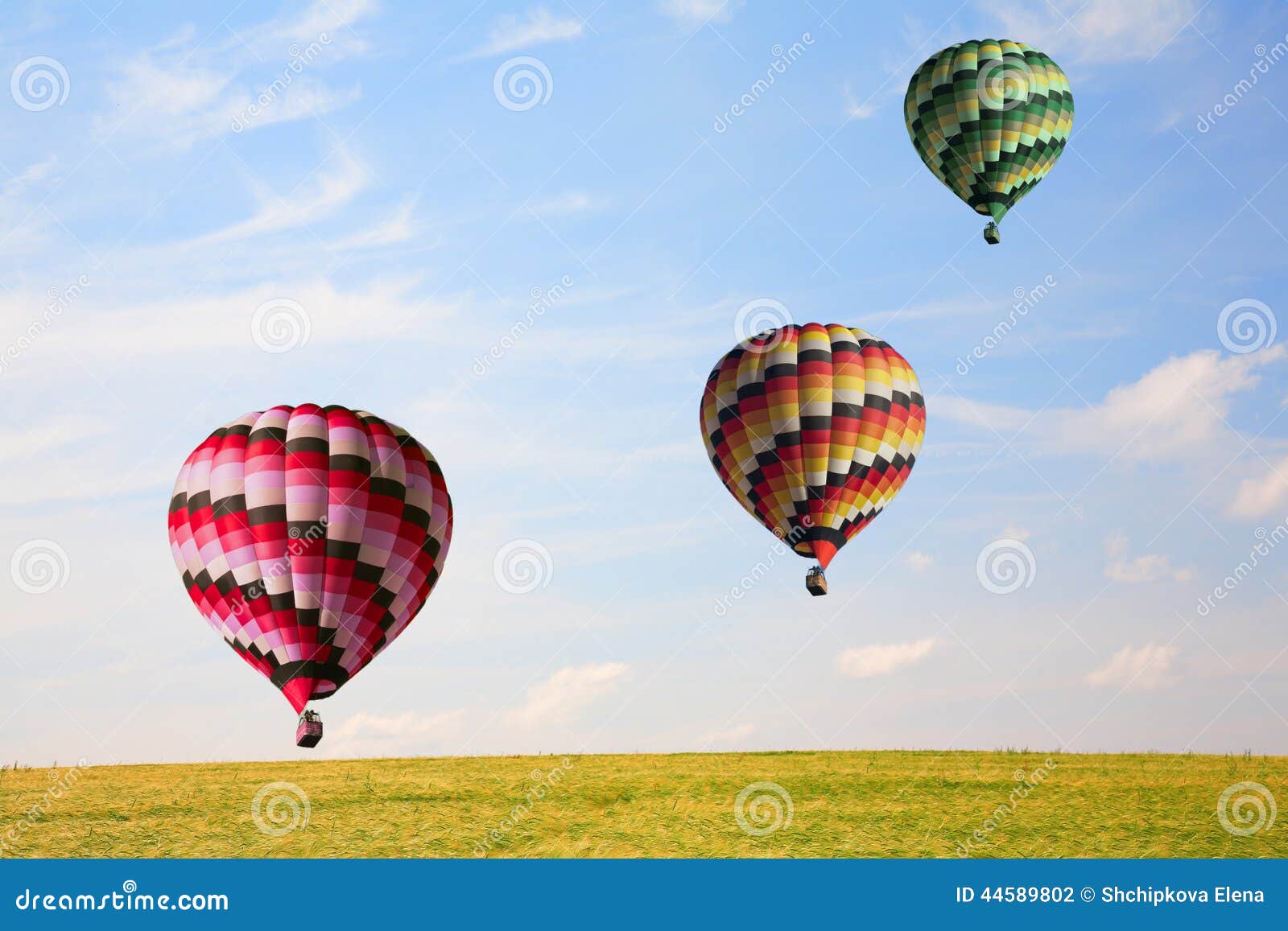 Three big balloons stock photo. Image of colourful, recreation - 44589802