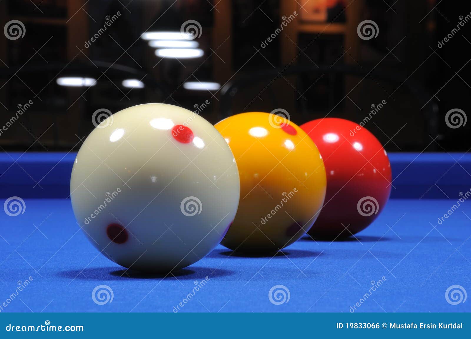 Three billiard balls I stock photo. Image of entertainment - 19833066