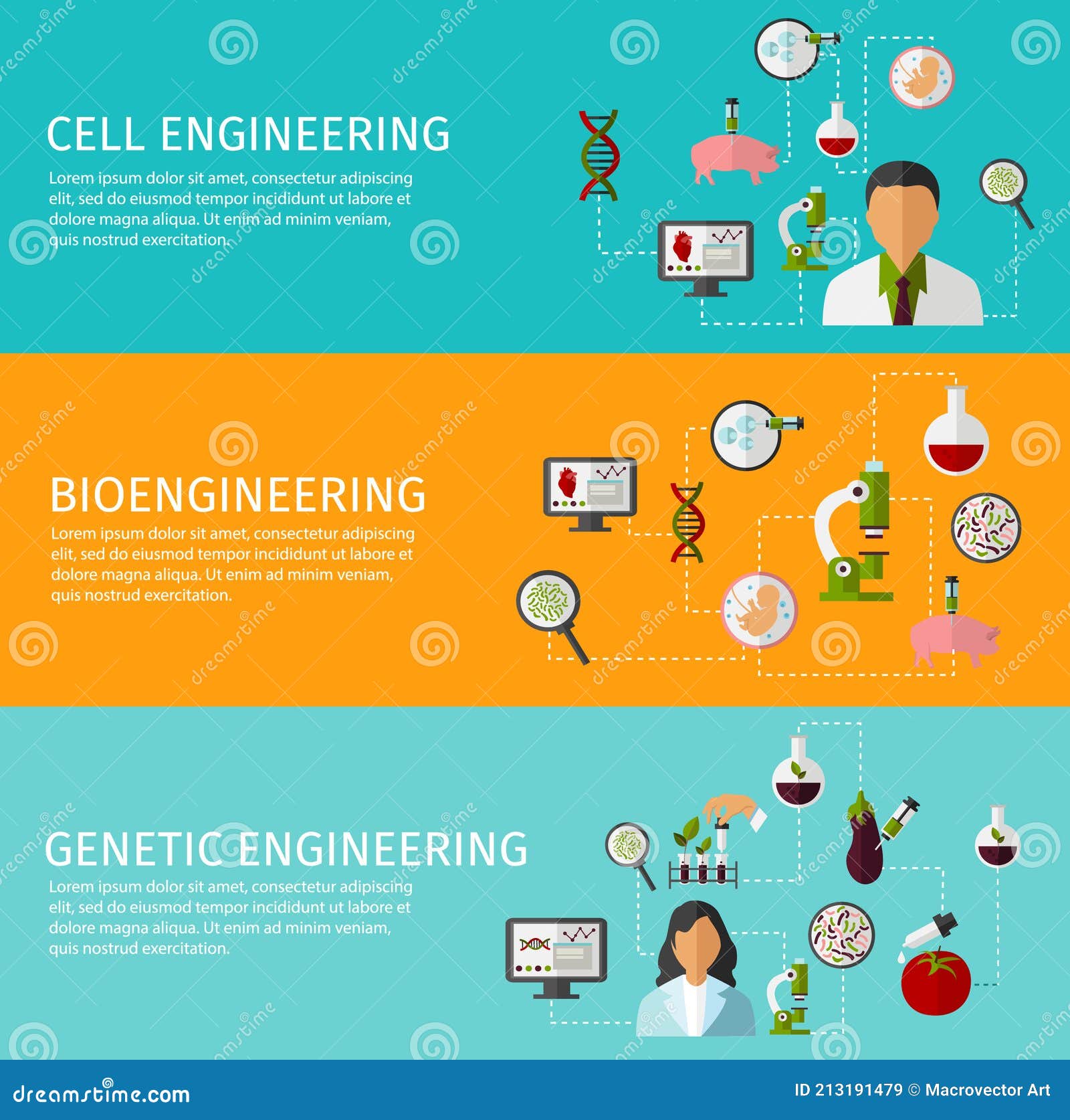 Cell Engineering And Cell Reprogramming - Conceptual Illustration Stock ...