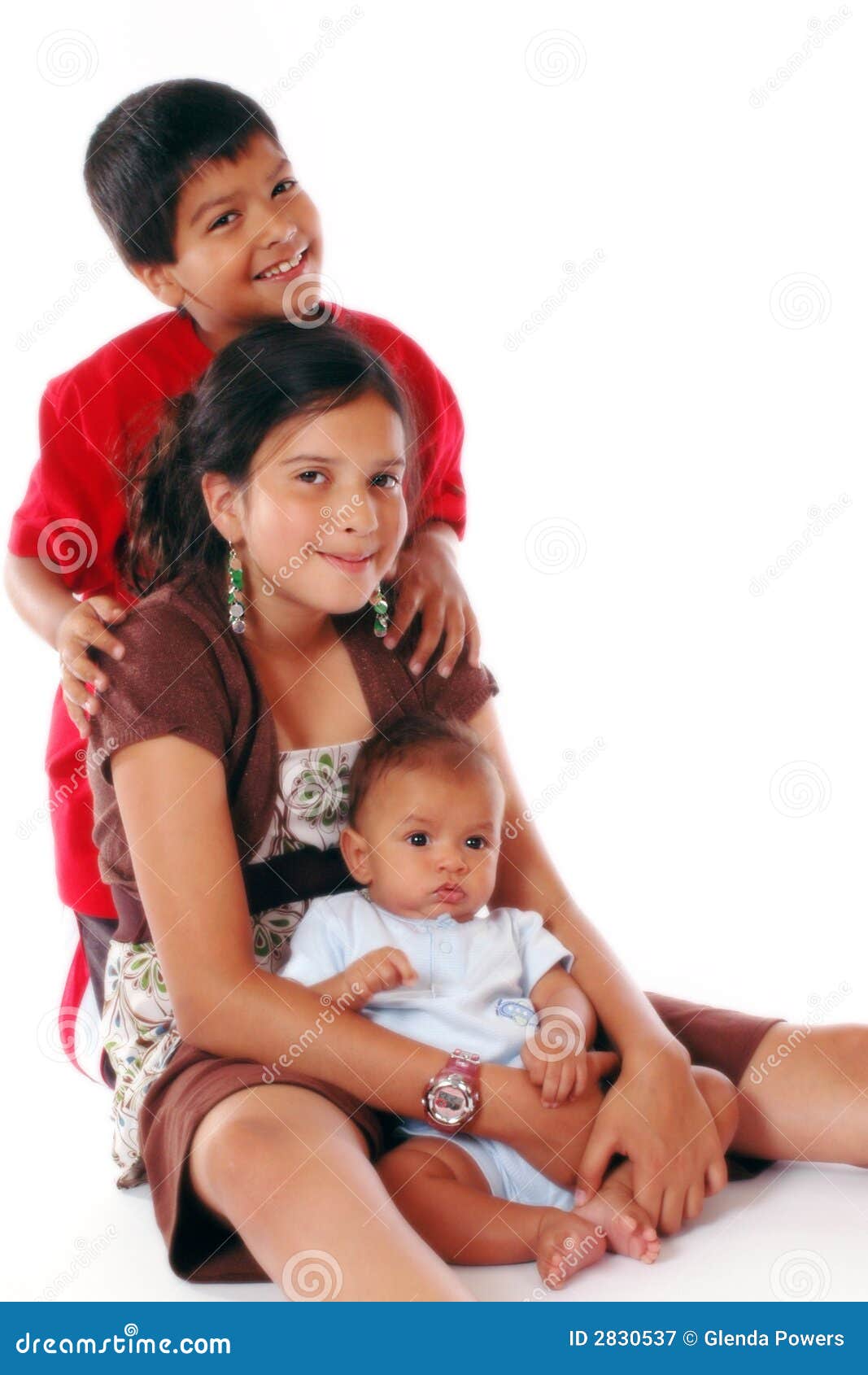 Three Biracial Siblings. stock image. Image of adorable - 2830537