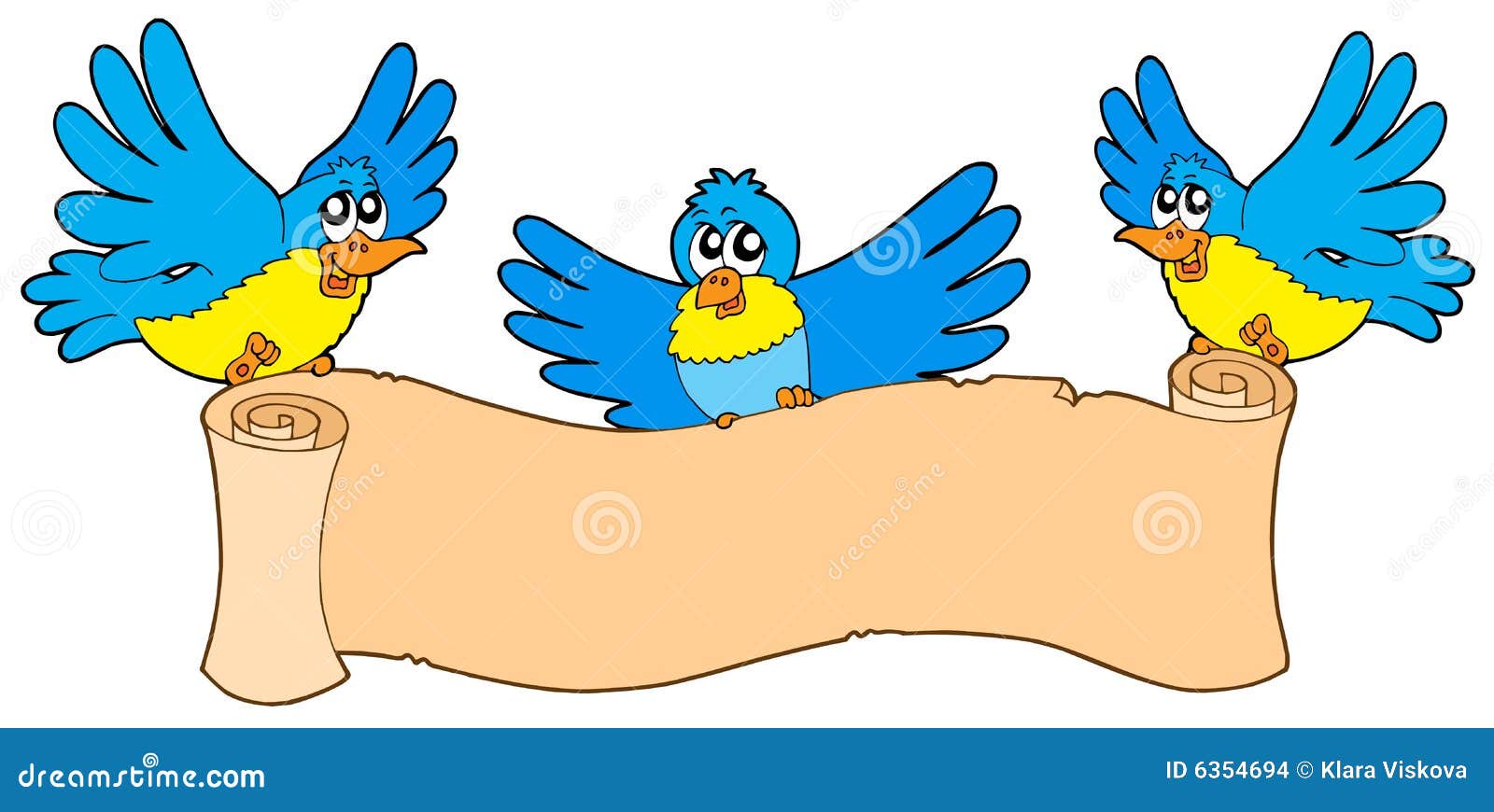 Three Birds Cartoon Vector | CartoonDealer.com #19179437