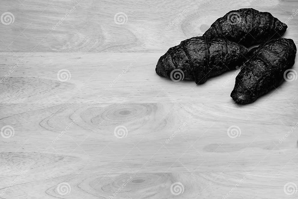 Black croissants stock image. Image of croissant, food - 175295205