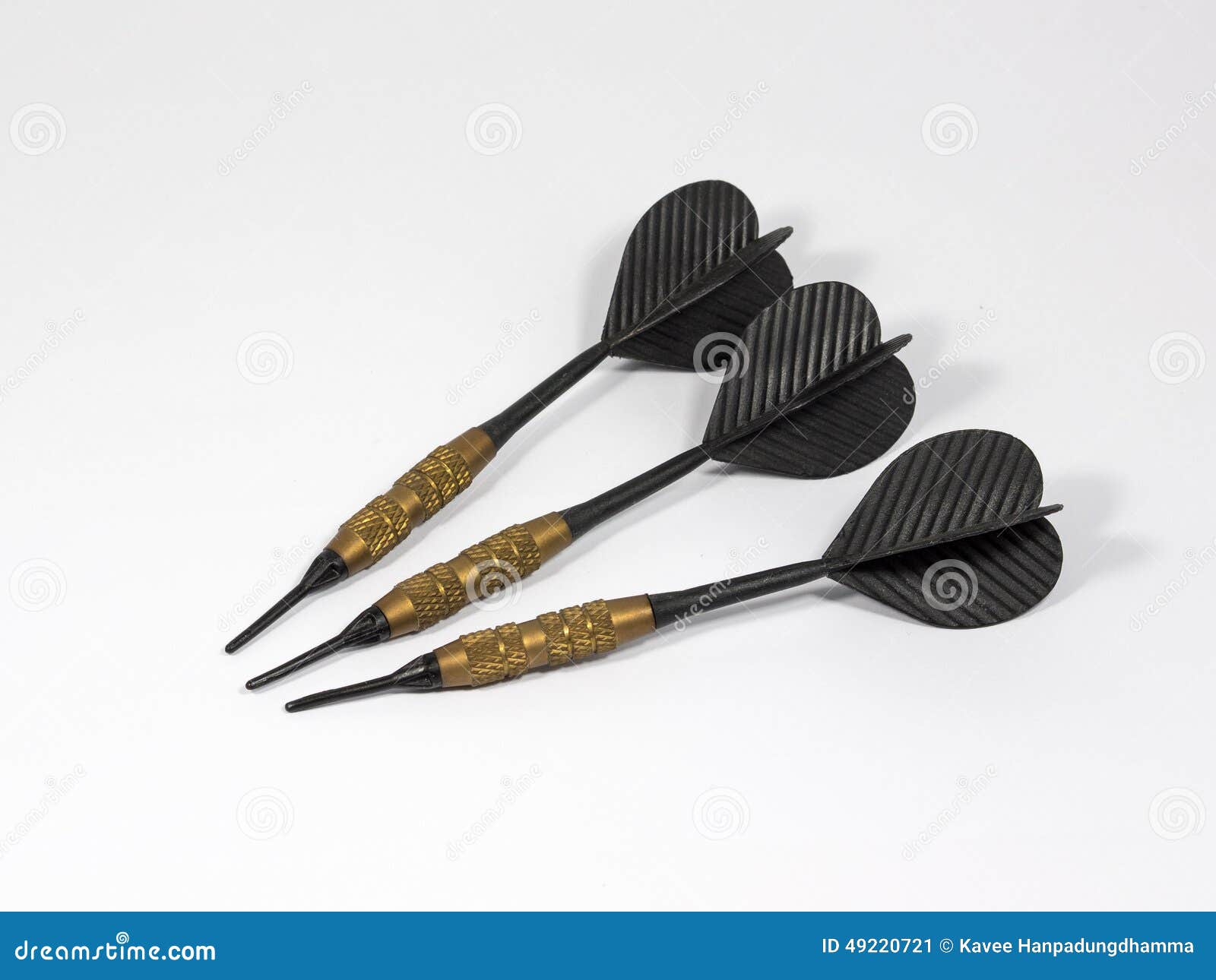 Three black darts stock image. Image of three, isolate - 49220721