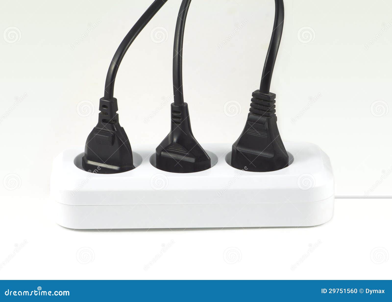 Electric plugs in socket stock photo. Image of power - 29751560
