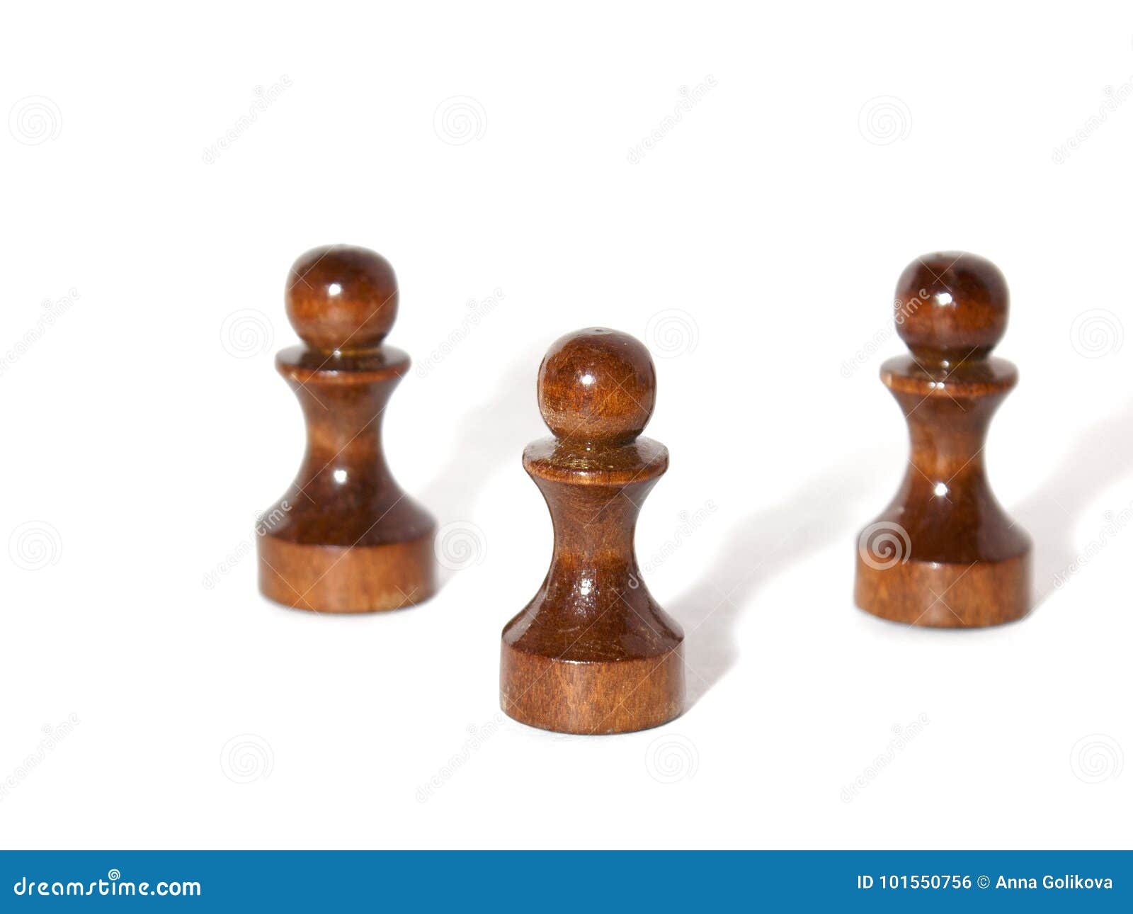 Three black pawns stock photo. Image of pieces, challenge - 101550756