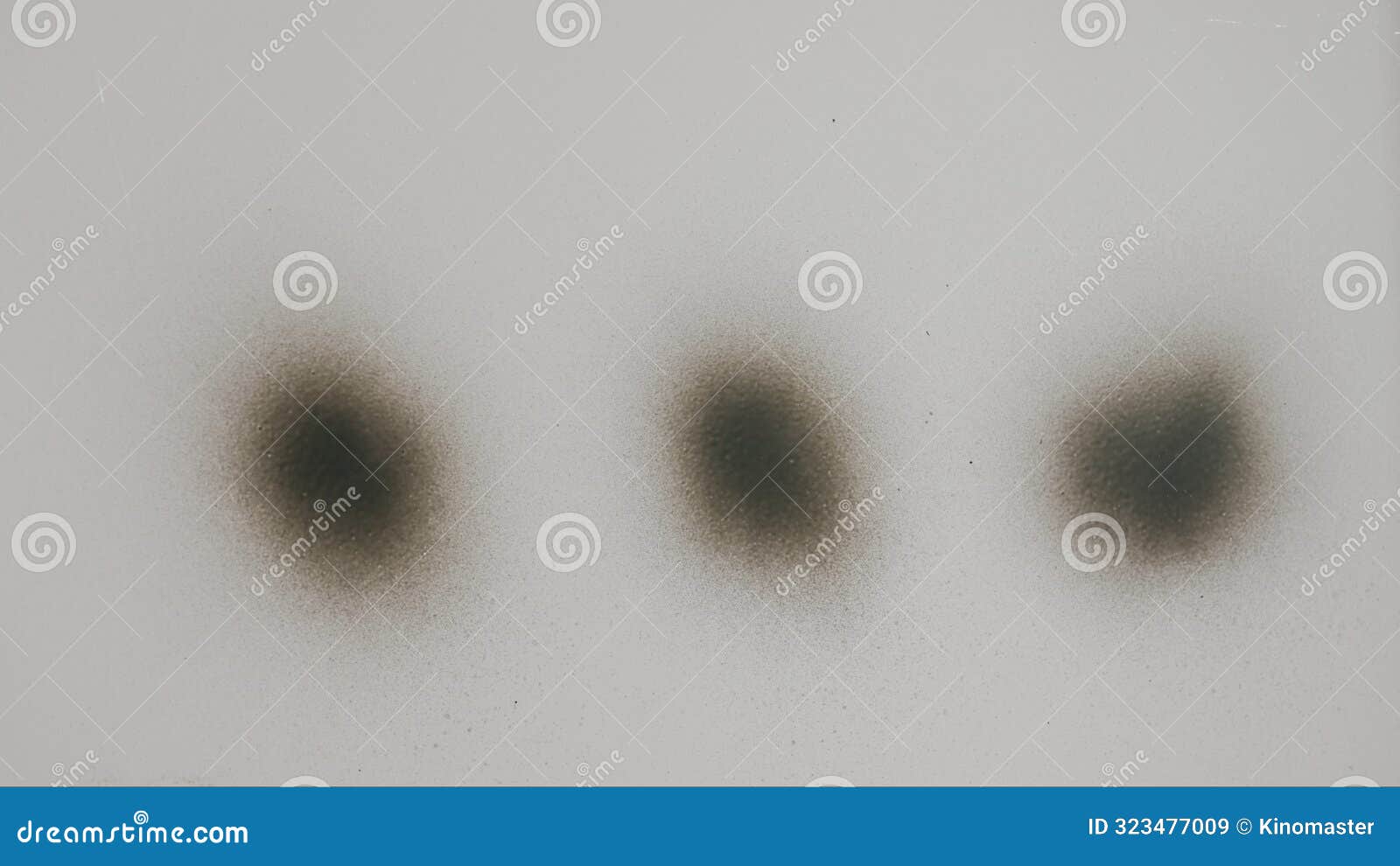 Three Black Spray Paint Dots on White Background Stock Image - Image of ...