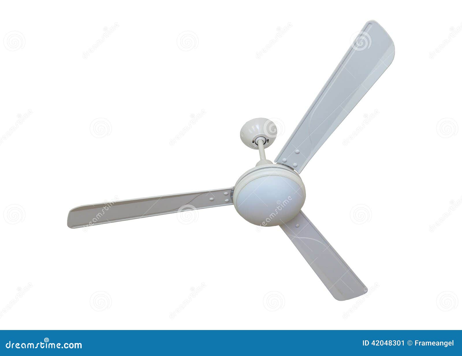 White Ceiling Electrical Fan In Motion Royalty-Free Stock Image ...