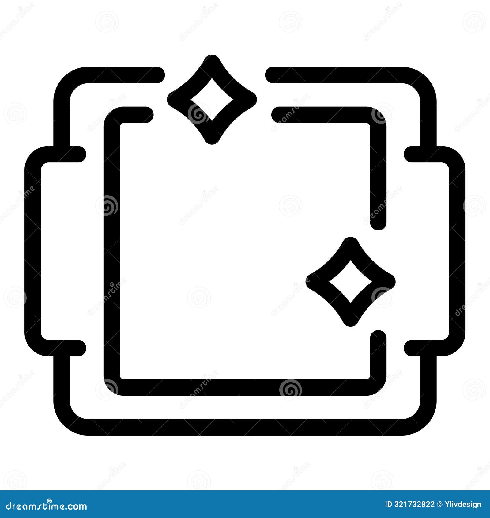 Three Blank Overlapping Square Speech Bubbles with Stars Representing ...