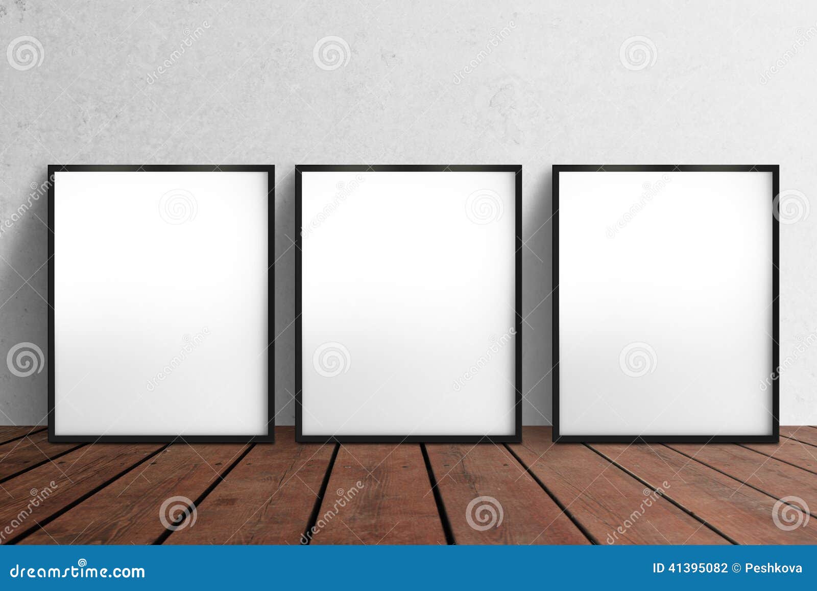 Three blank poster stock illustration. Illustration of design - 41395082