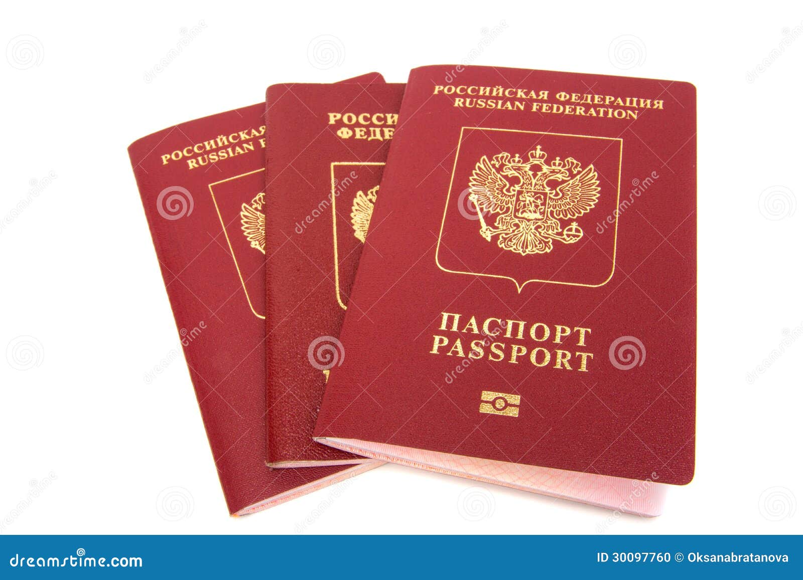 Three russian passports stock photo. Image of blank, frontier - 30097760