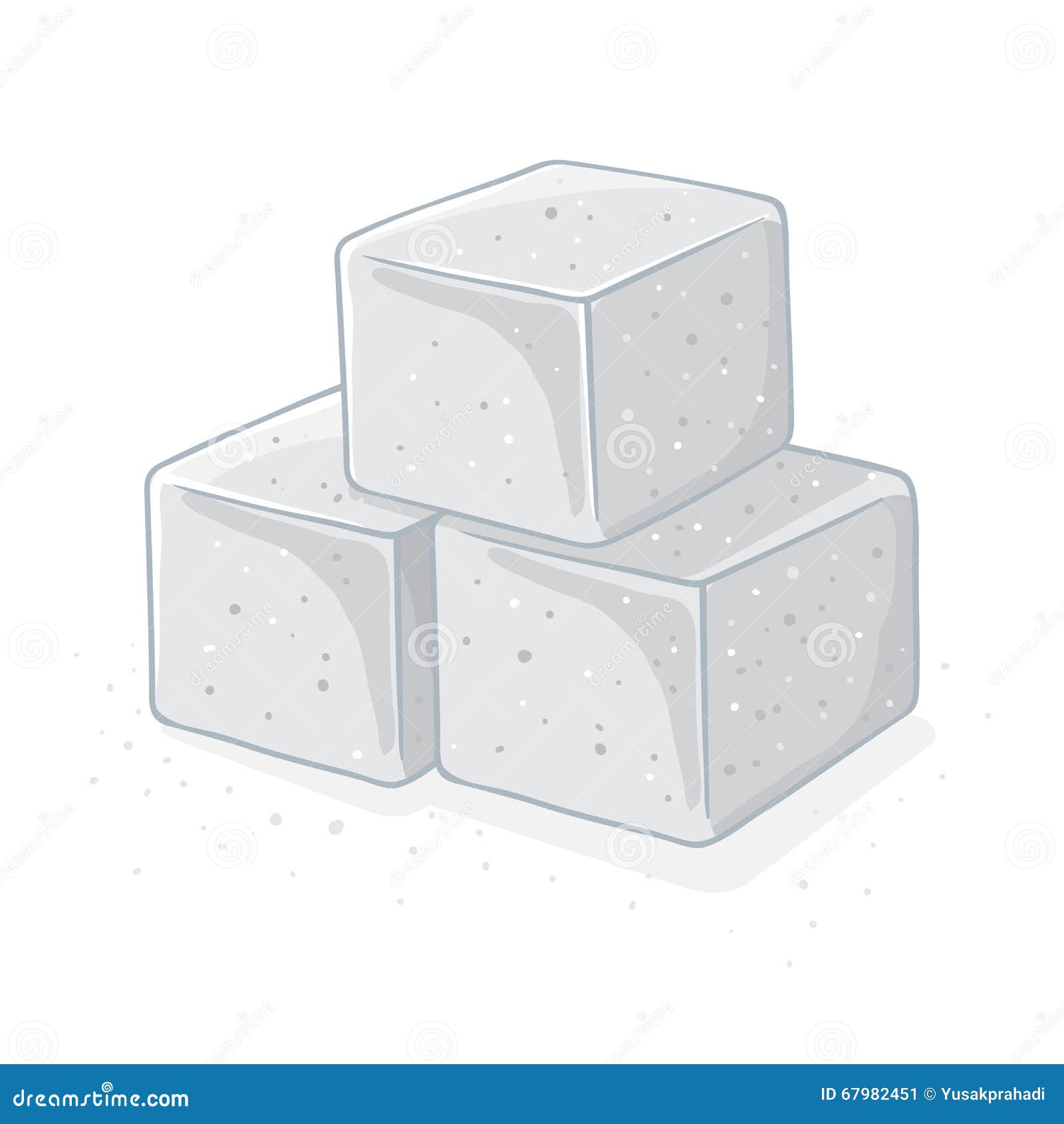 Three Blocks of Sea Salt Illustration Stock Vector - Illustration of ...