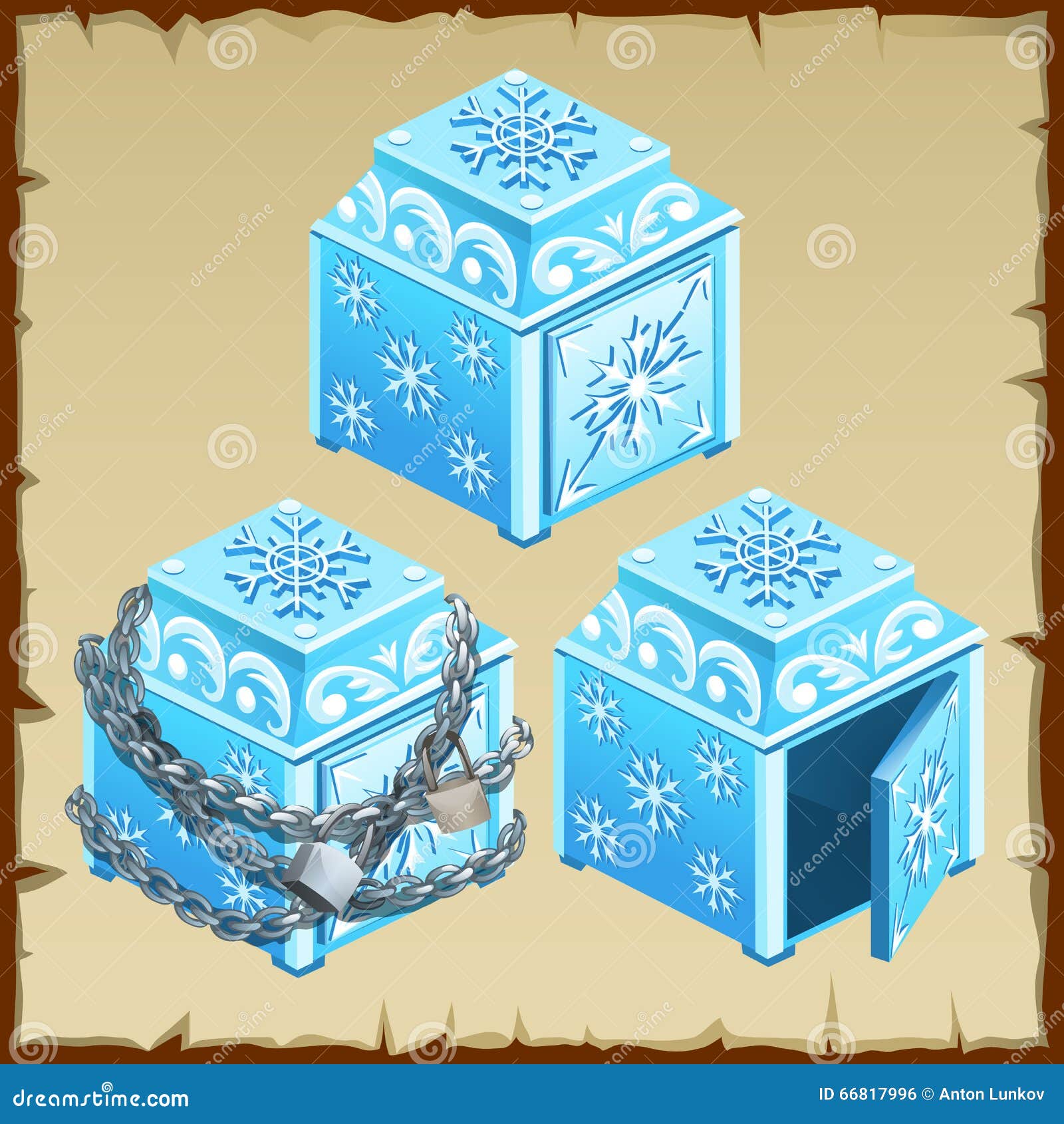 Chest Ice Vintage Stock Illustrations – 8 Chest Ice Vintage Stock ...