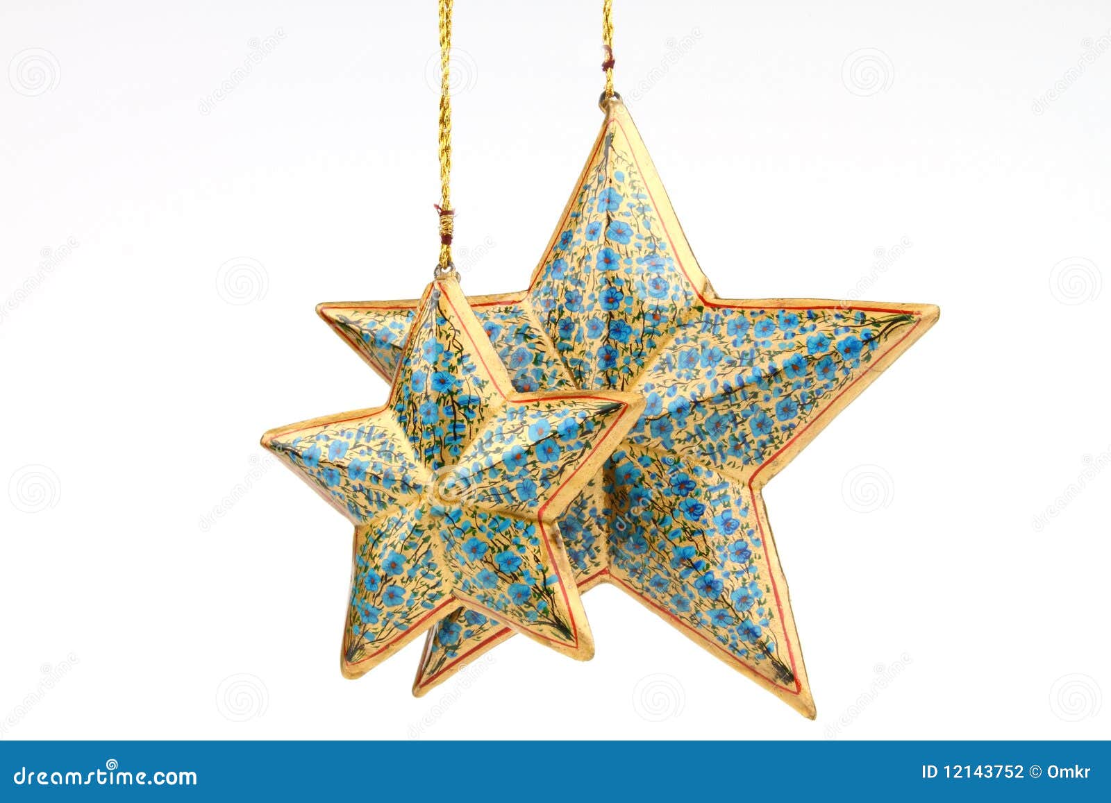 Three blue color stars stock photo. Image of december - 12143752
