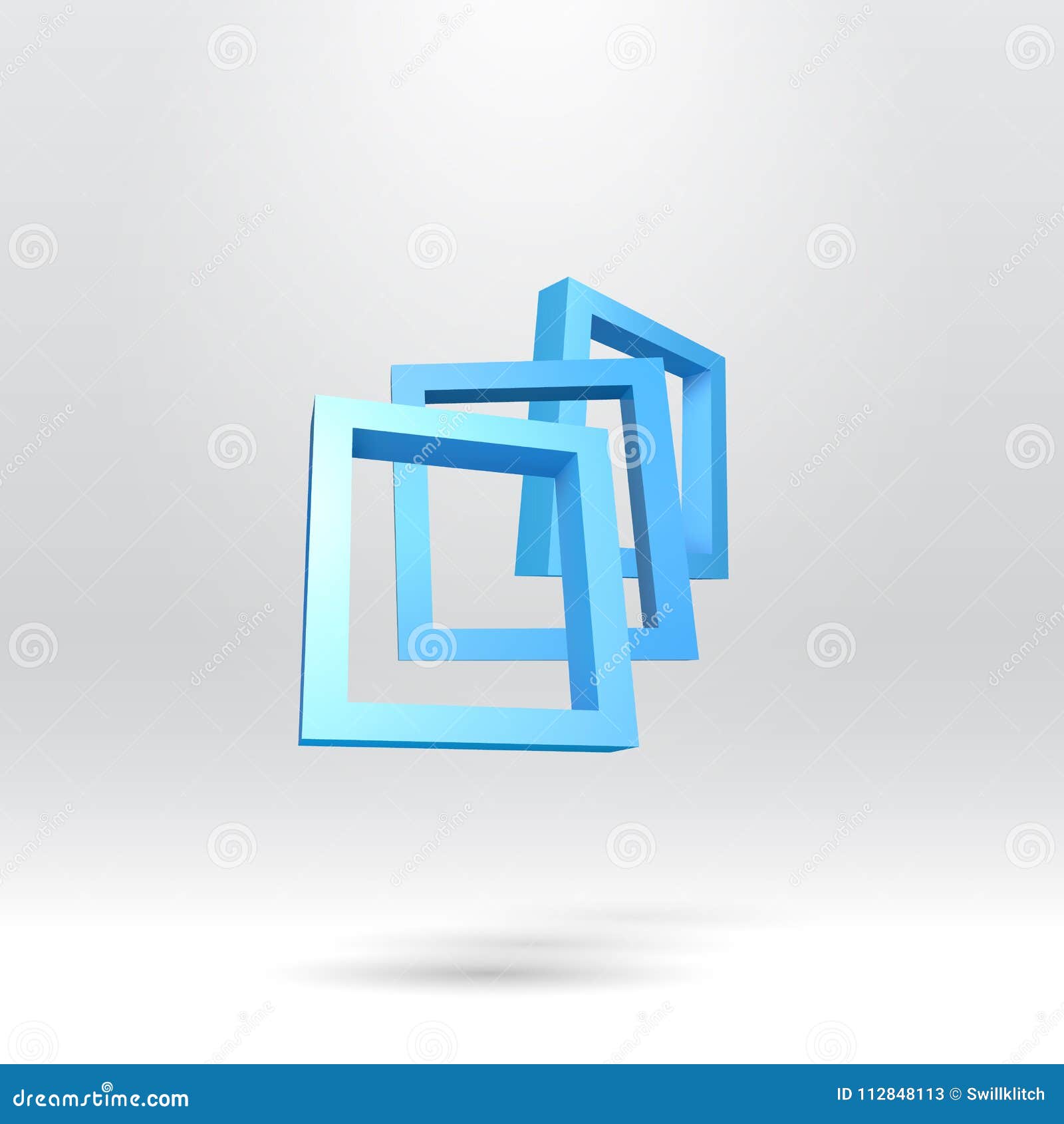 Blue Rectangular Box That Toggles Randomly In Concept Old Modern Art ...